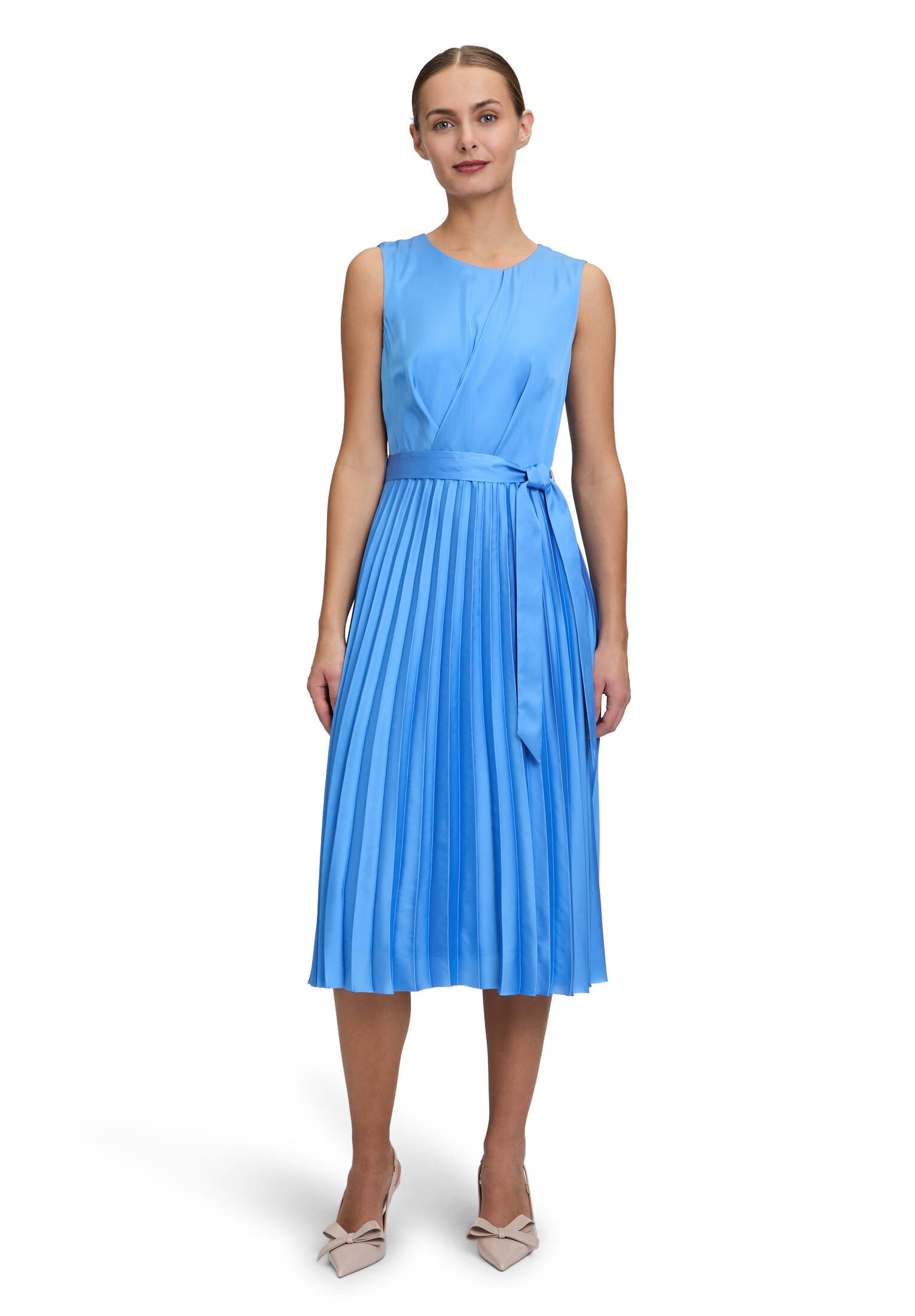Damen Chiffonkleid mit Plissee