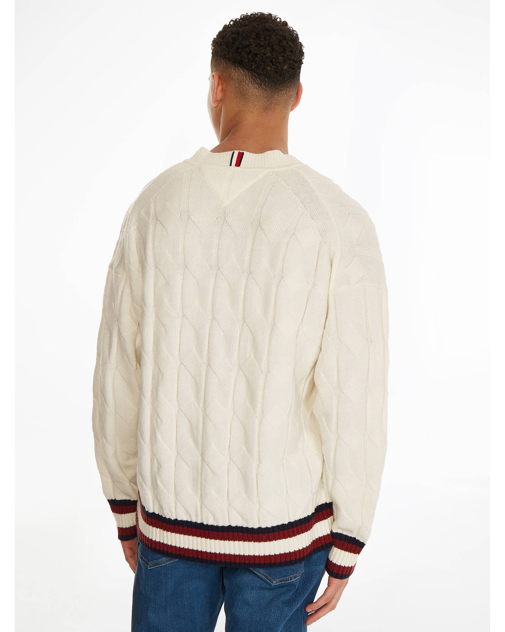 Herren Pullover MONOGRAM CABLE CRICKET SWEATER