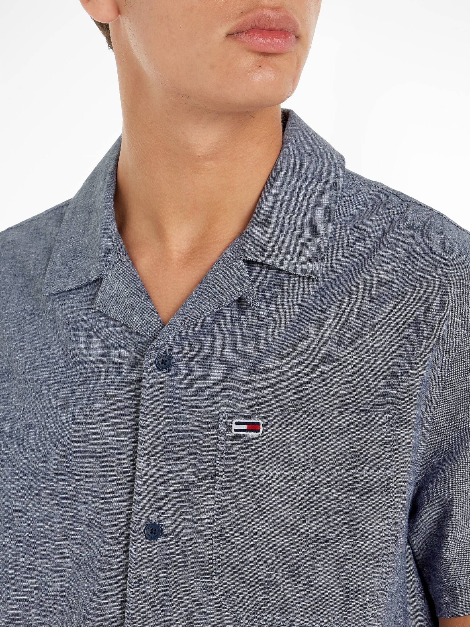 Herren Hemd TJM CLSC LINEN CAMP SHIRT Kurzarm