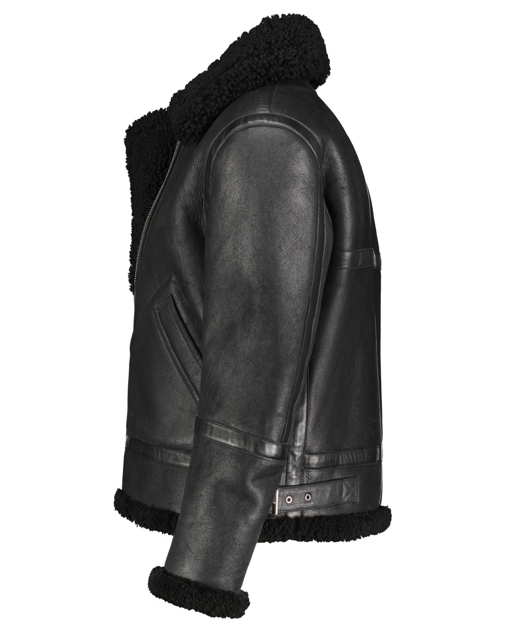 Herren Shearling-Jacke