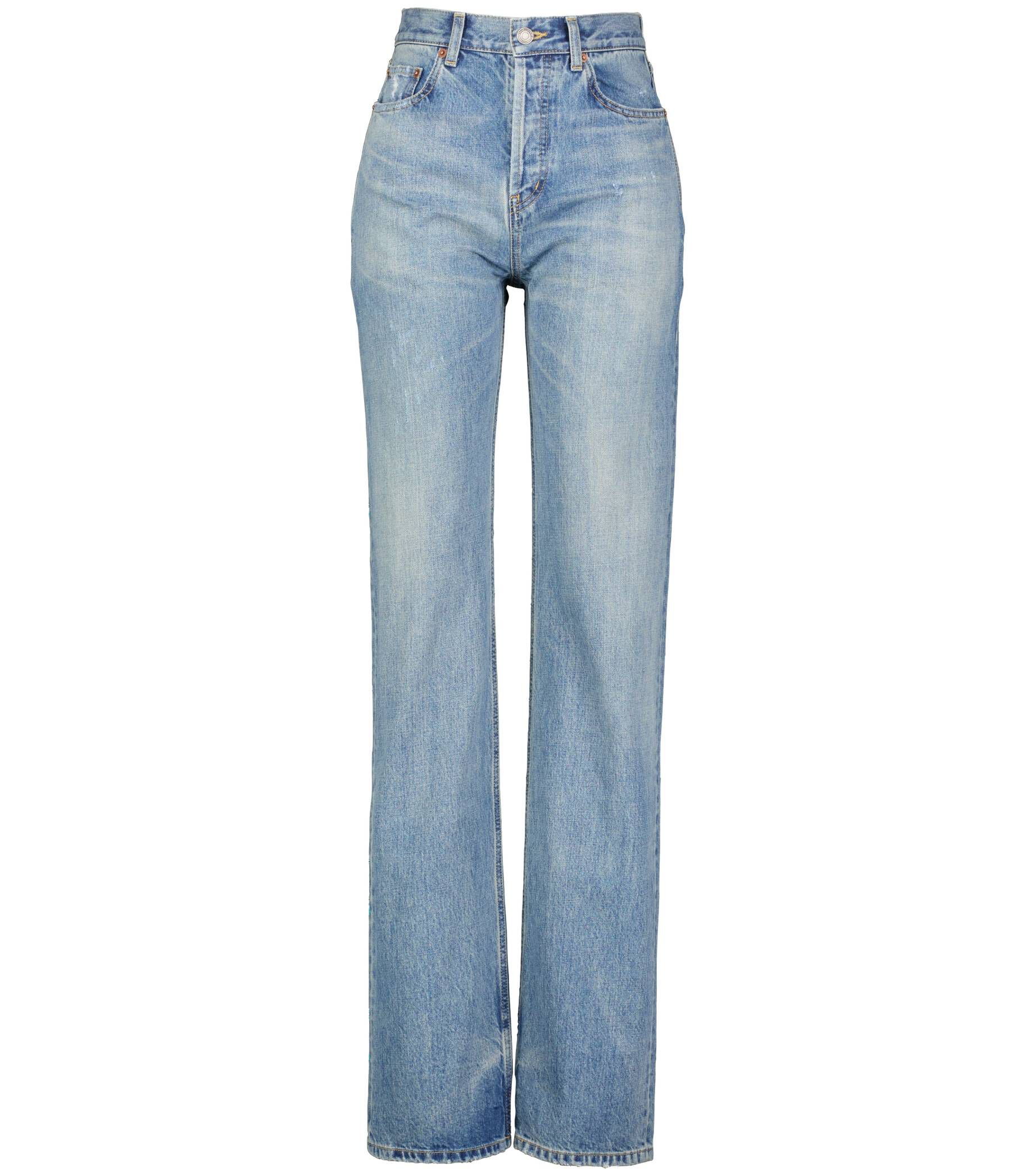 Saint Laurent Damen Jeans LONG STRAIGHT QP7 in blau kaufen | engelhorn