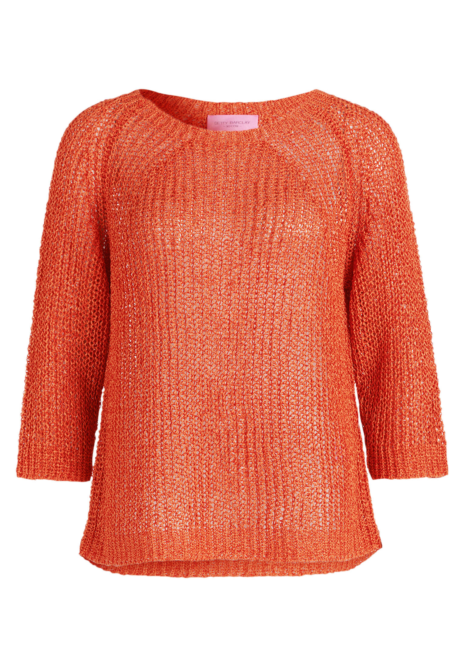 Damen Basic-Strickpullover mit Strickdetails