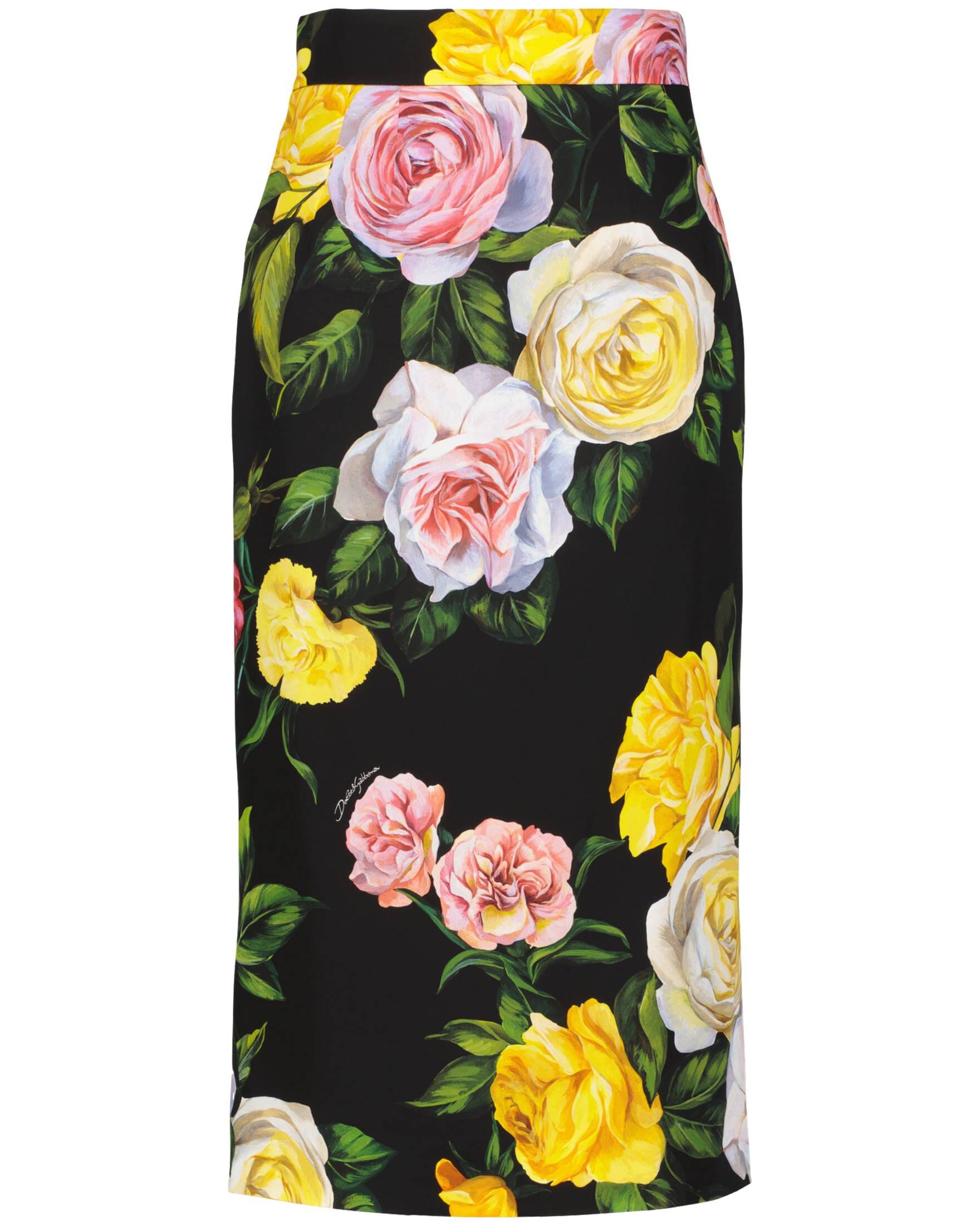 Damen Rock mit Seide LONGUETTE