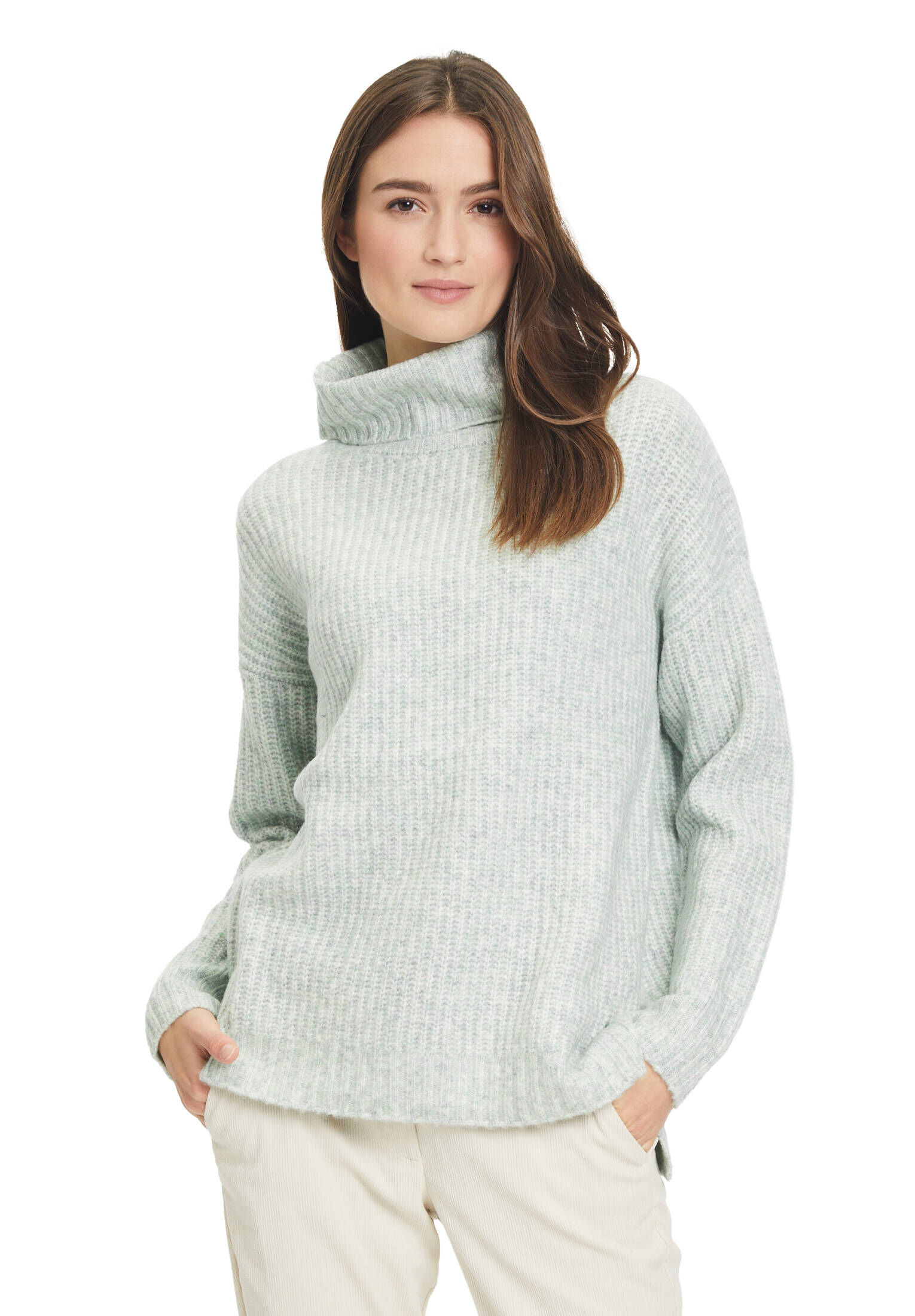 Damen Strickpullover mit Turtle Neck