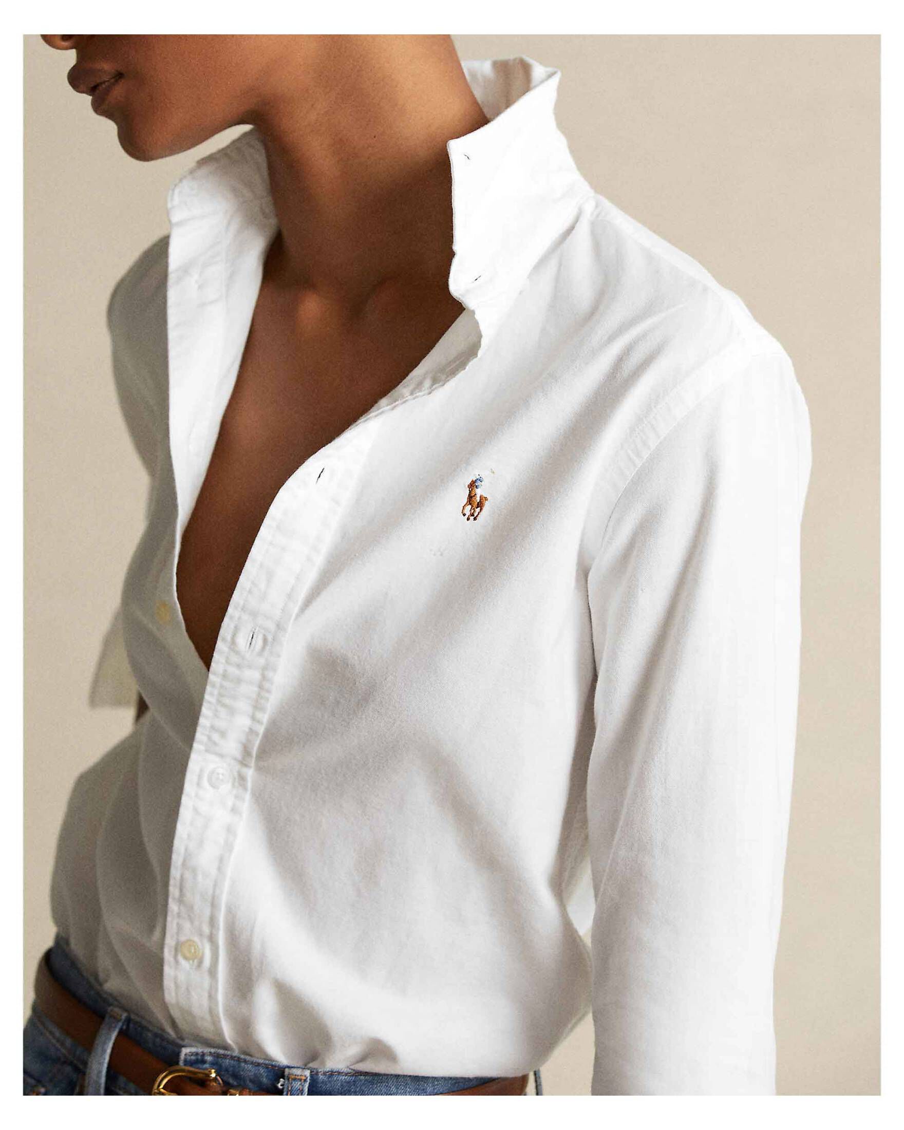 Damen Bluse Classic Fit Langarm