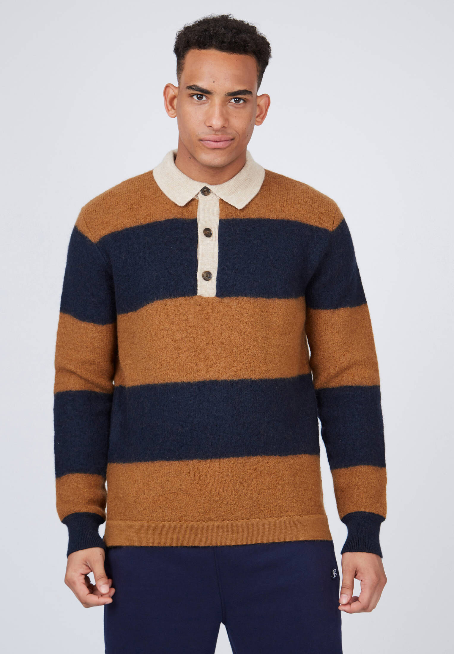 Herren Knit Rugby Knit Polo