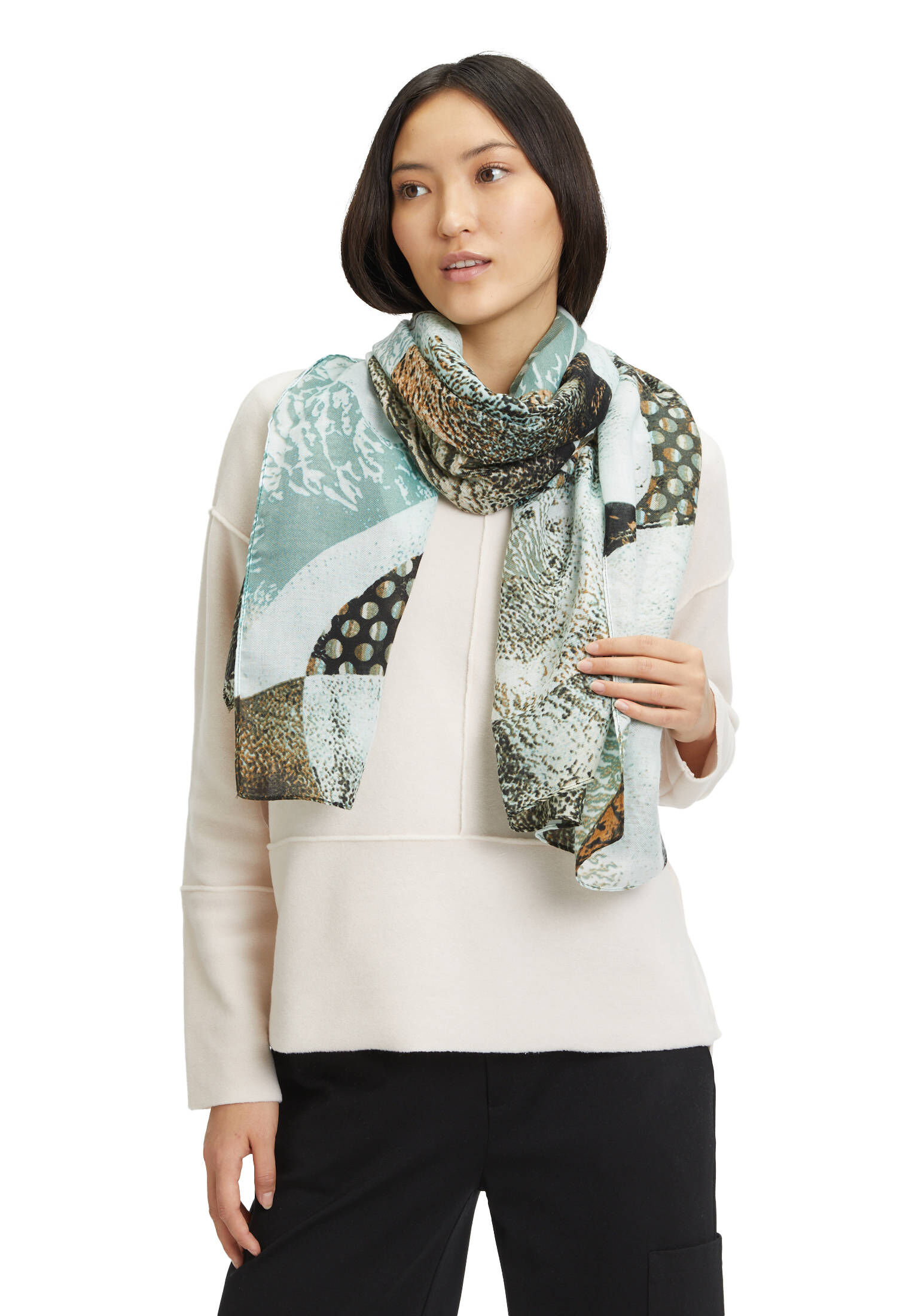 Damen Winterschal mit Print