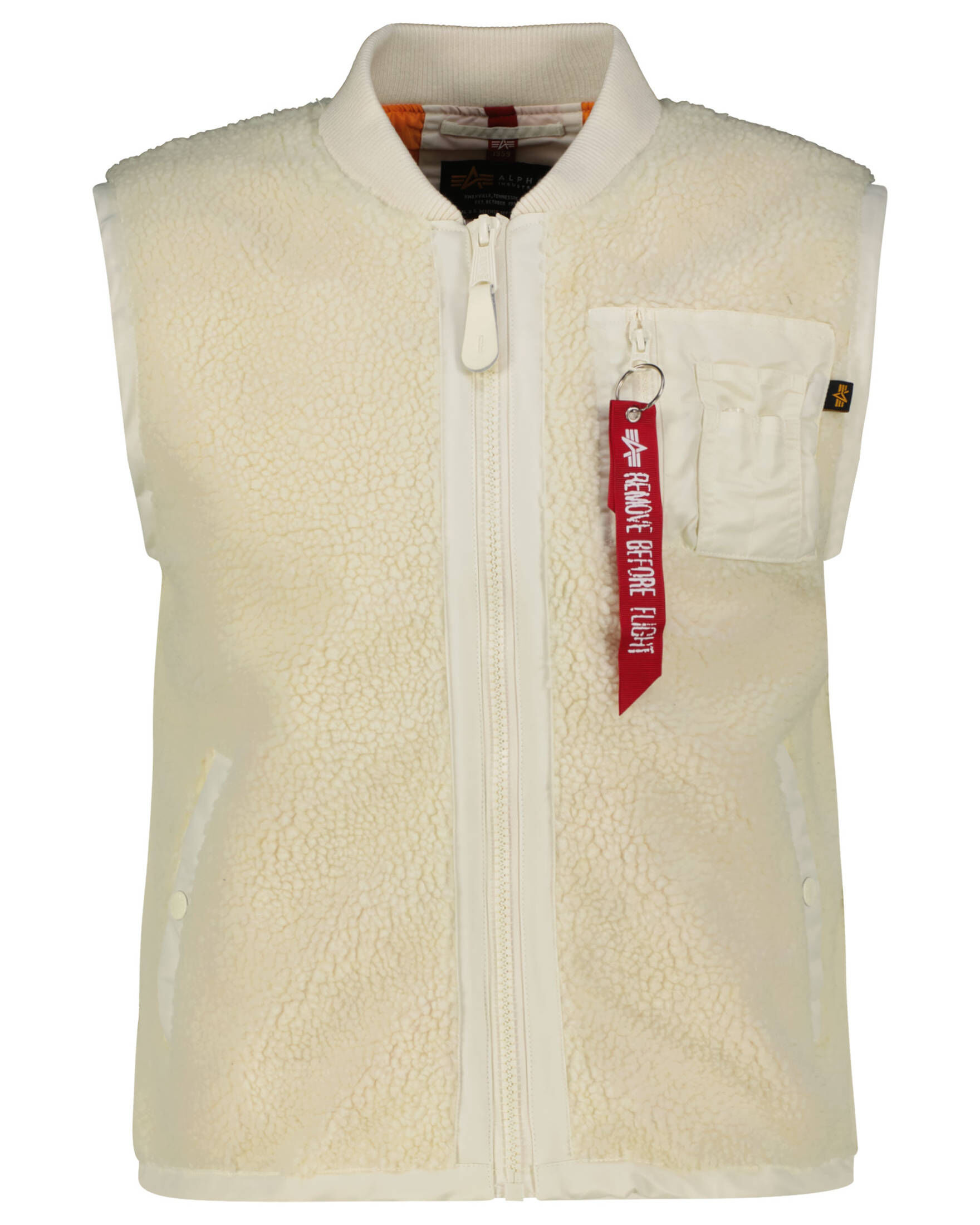 Alpha Industries Herren Fleeceweste TEDDY VEST in Weiß kaufen | engelhorn