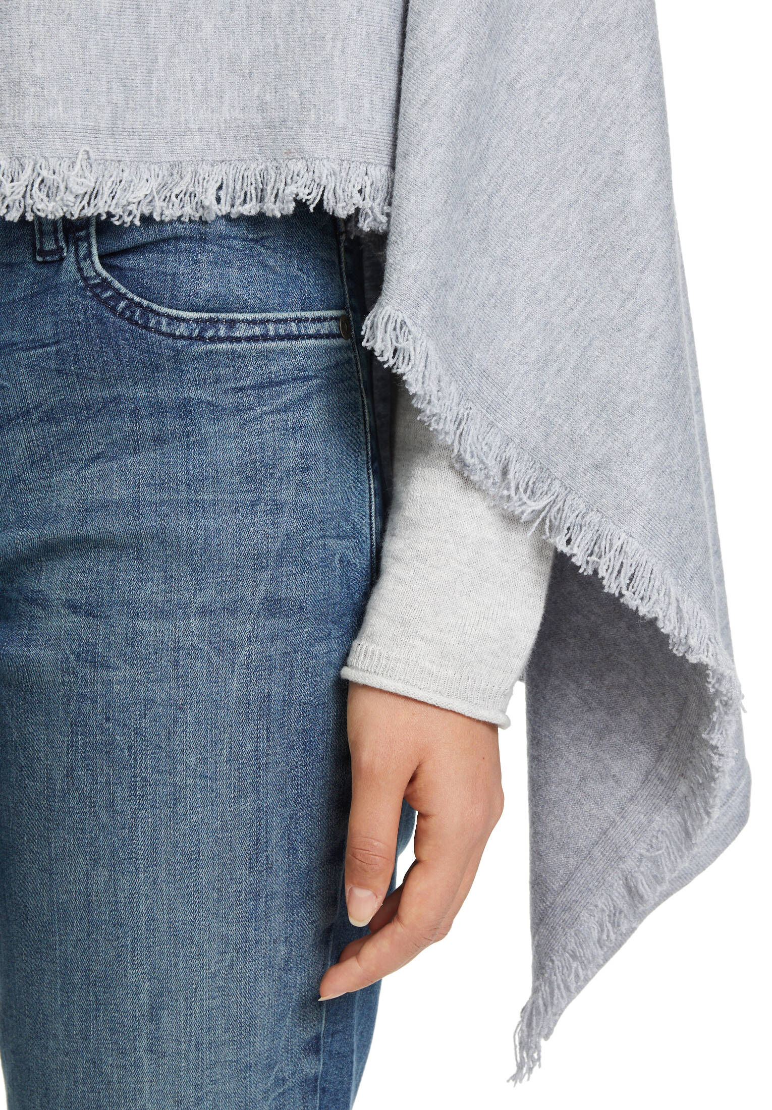 Betty Barclay Damen Strick-Poncho mit Fransen kaufen | engelhorn