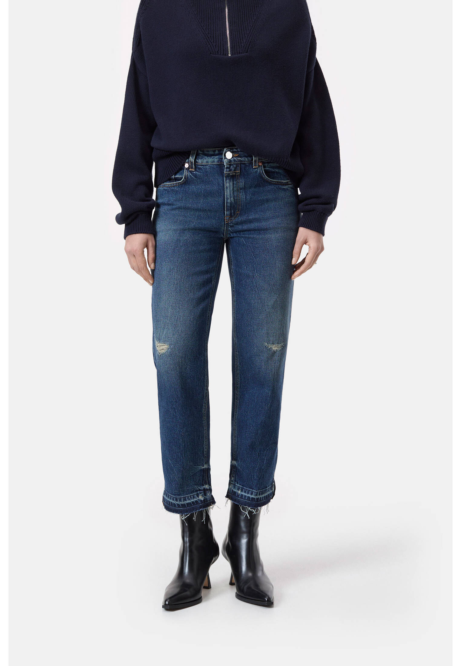 Closed Damen Jeans MILO Straight Fit in blau kaufen | engelhorn