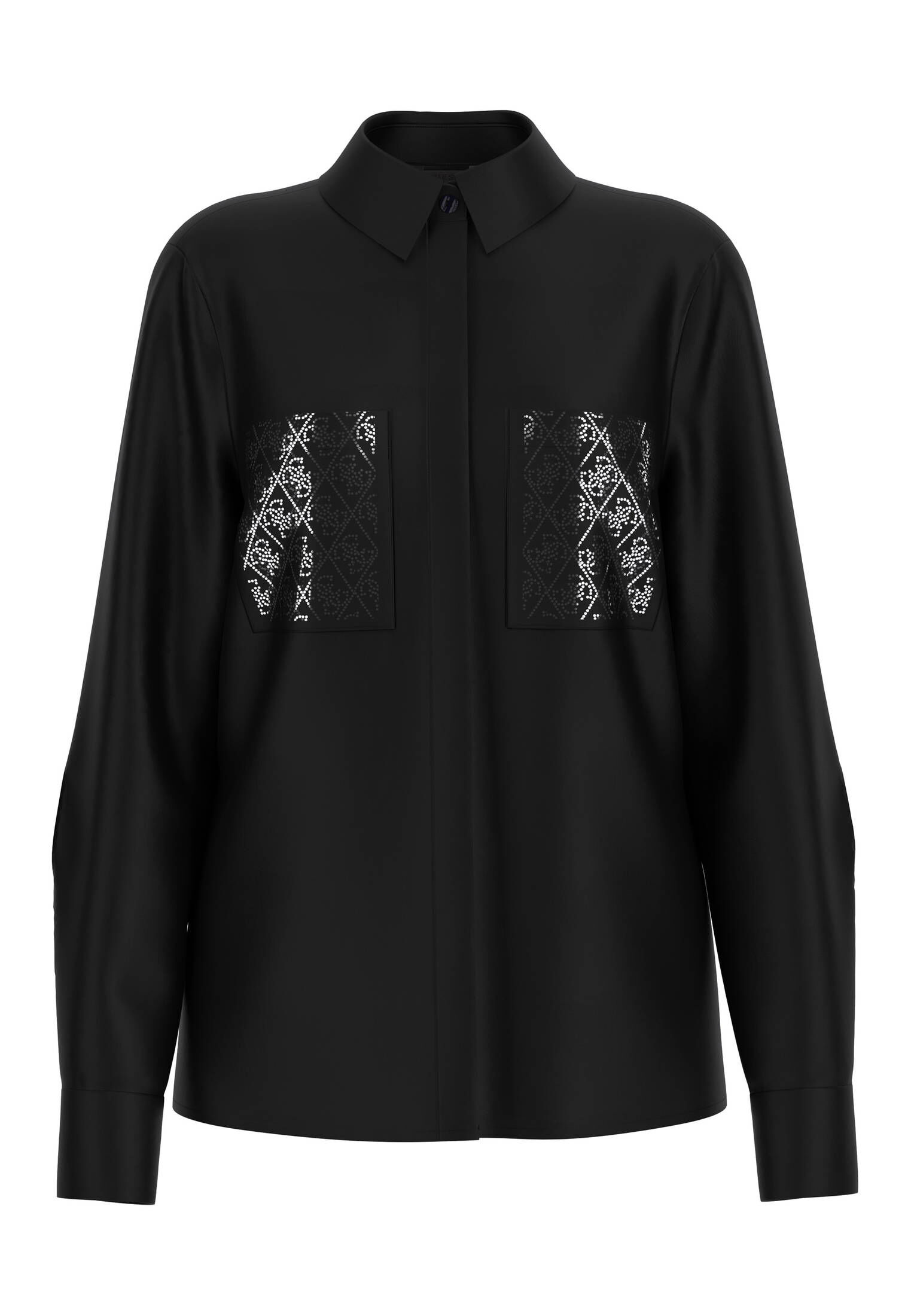 Damen Satinbluse MARGUERITE