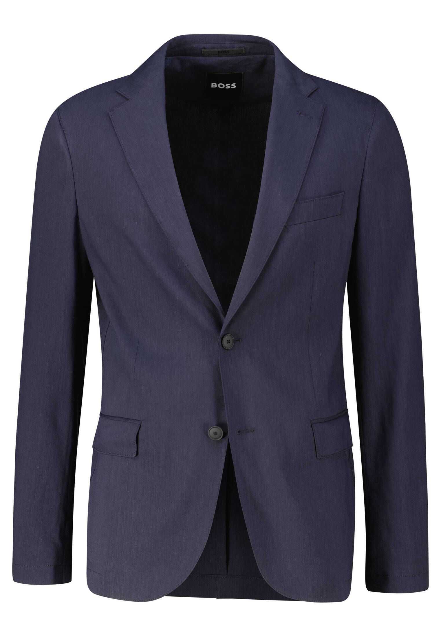 BOSS Herrn Sakko mit Leinen P-HANRY-FLAPS Slim Fit in blau kaufen ...