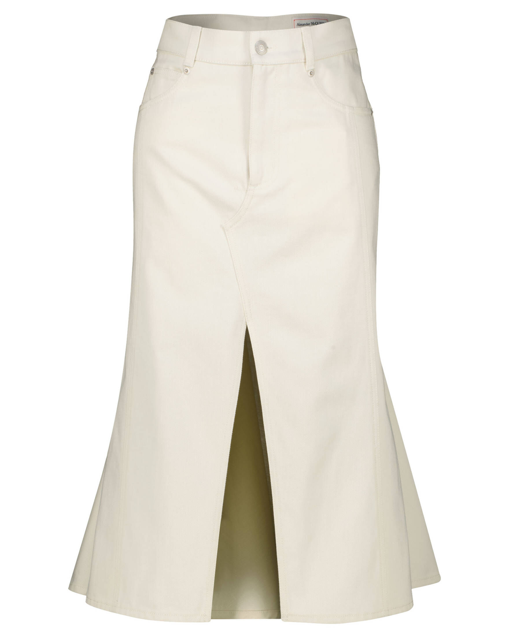 Alexander McQueen Damen Midirock in weiß kaufen | engelhorn