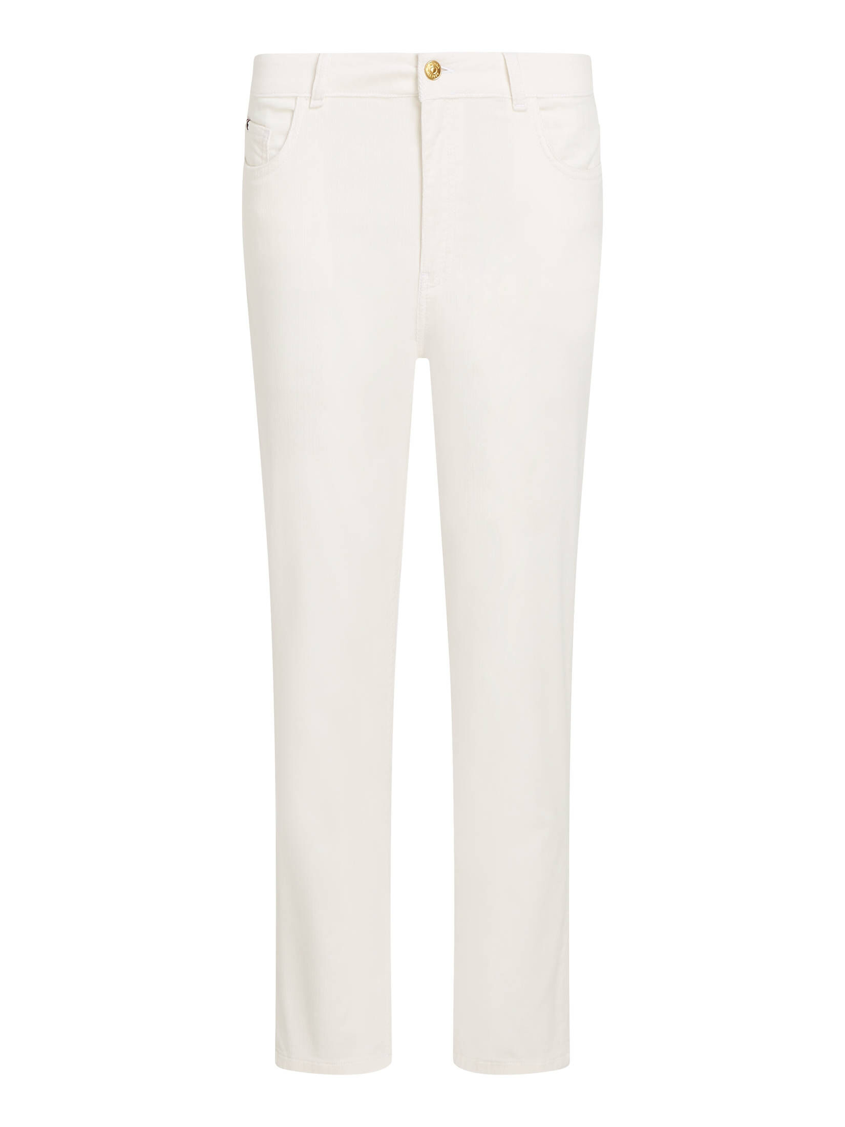 Cordhose Damen Wei