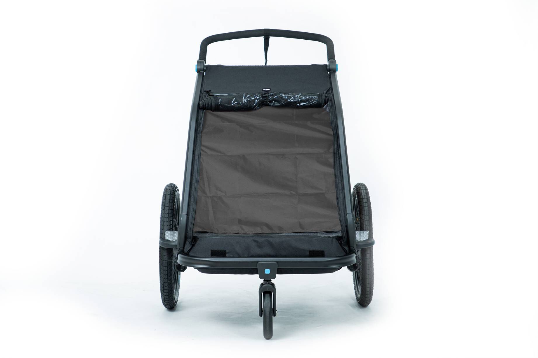 Cube Kinder Fahrradanhänger DOUBLE CMPT in schwarz kaufen | engelhorn