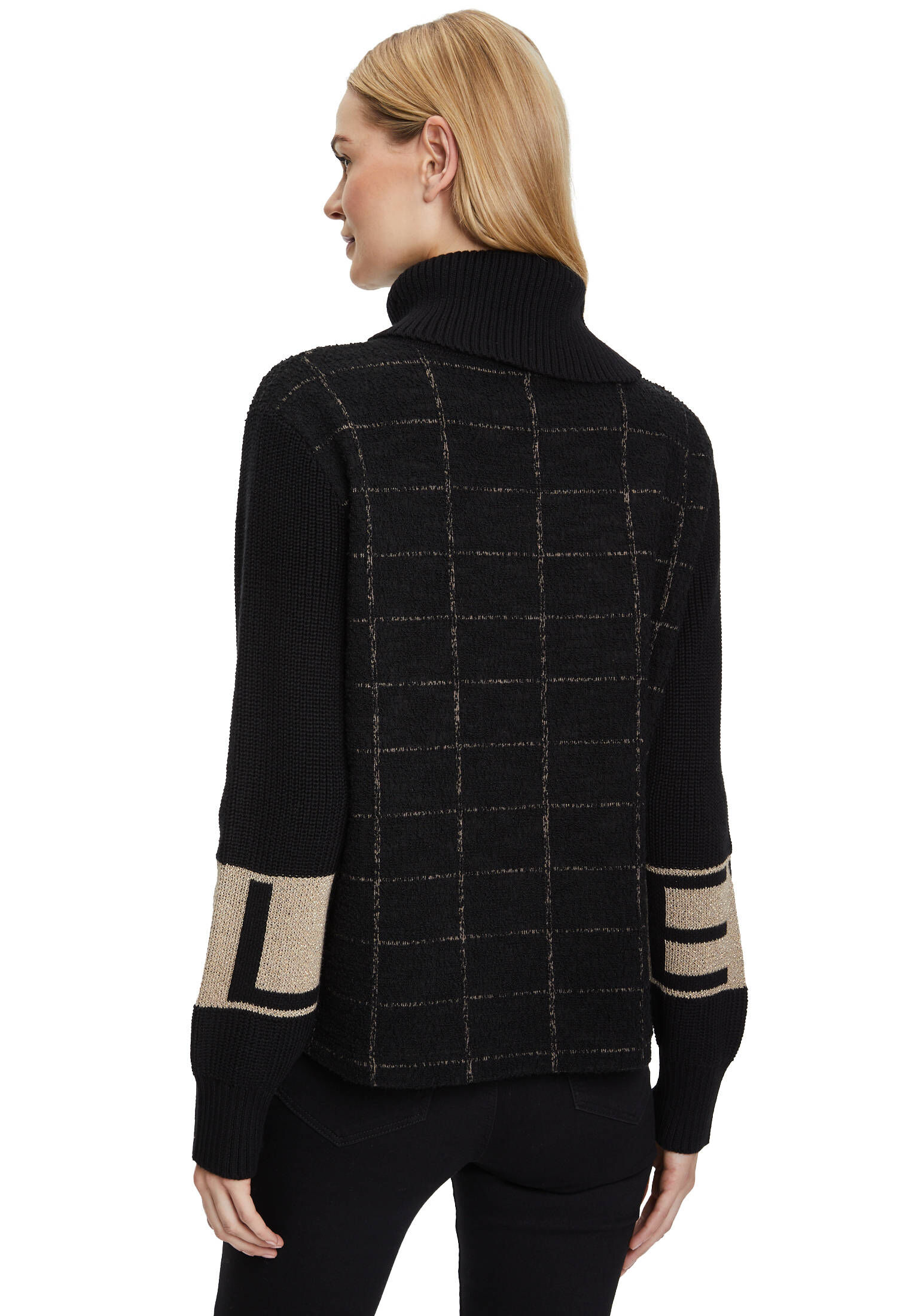 Damen Strickpullover kariert