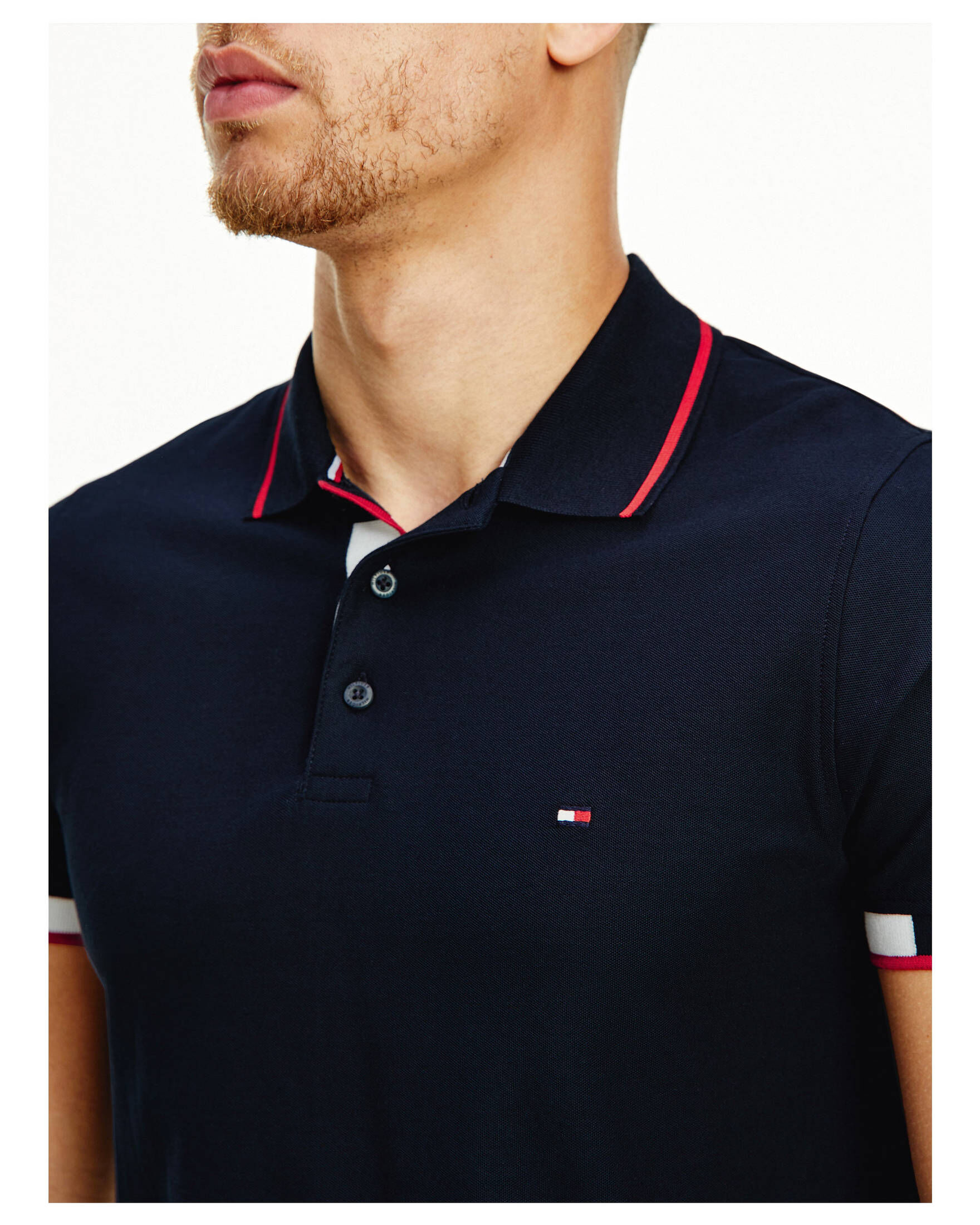Tommy Hilfiger Herren Poloshirt Slim Fit Kurzarm Kaufen Engelhorn