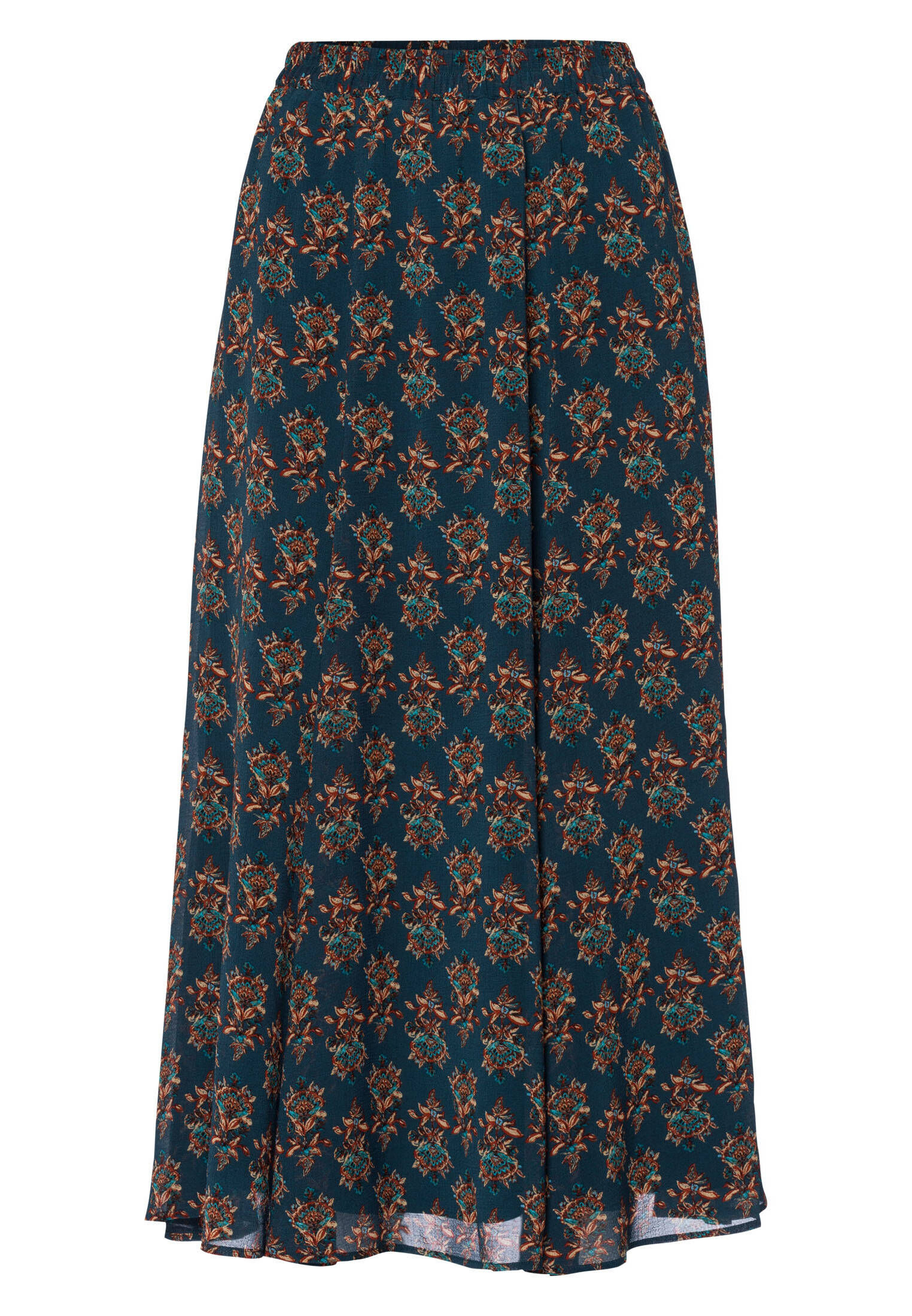 Damen Chiffonrock mit Blumendruck