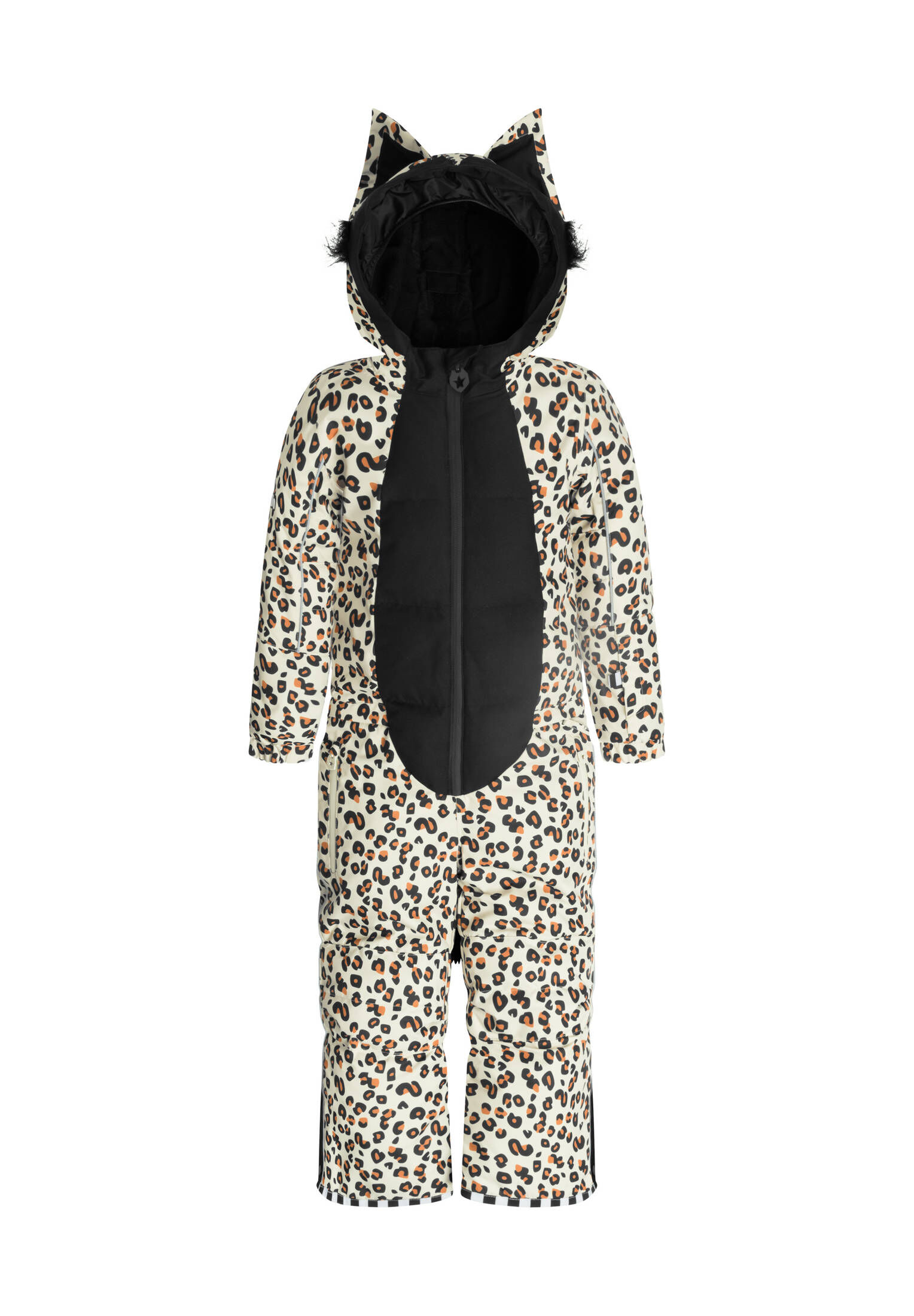 Kinder Schneeanzug CHEETADO Leopard Black