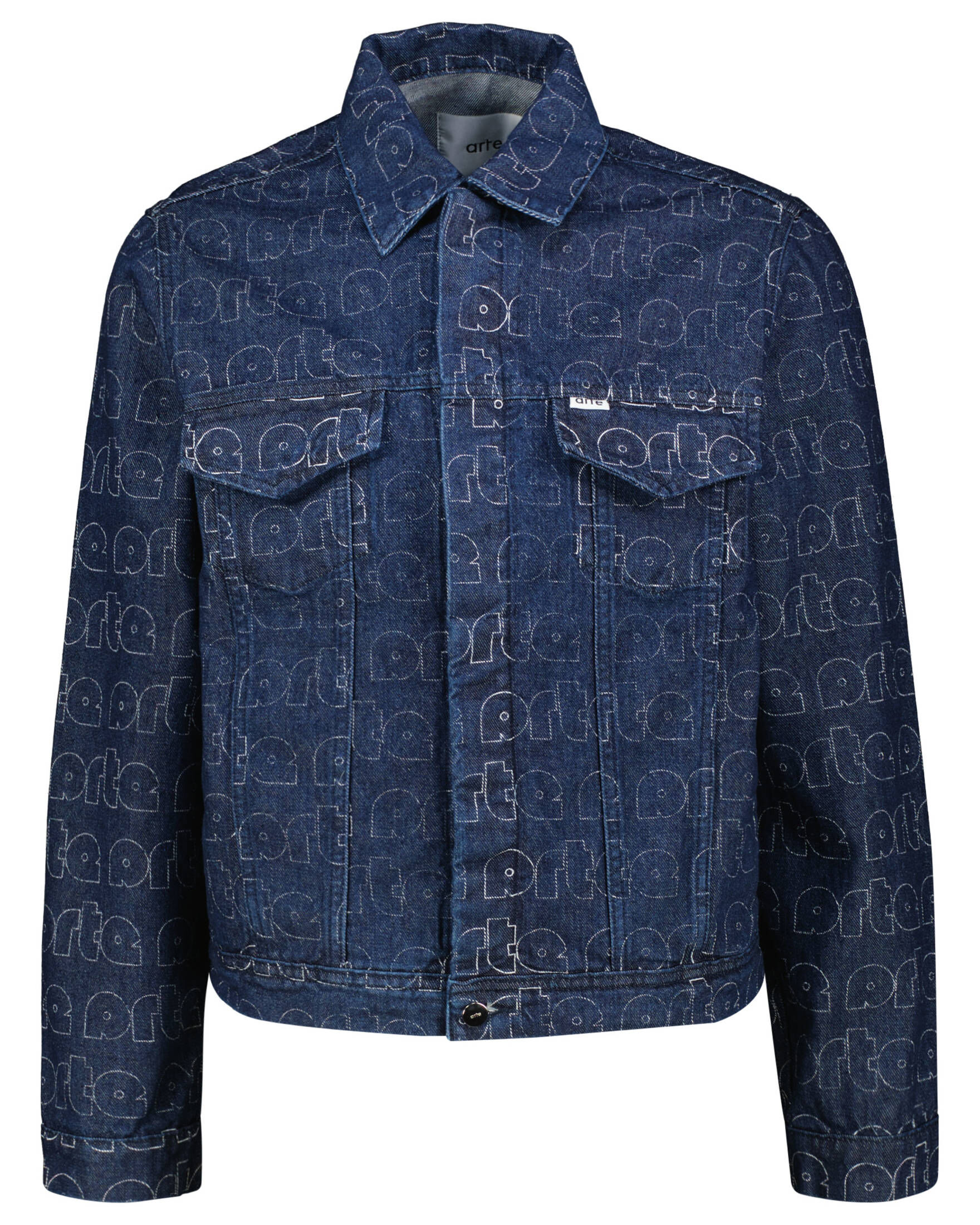 Herren Jeansjacke ALLOVER LOGO DENIM