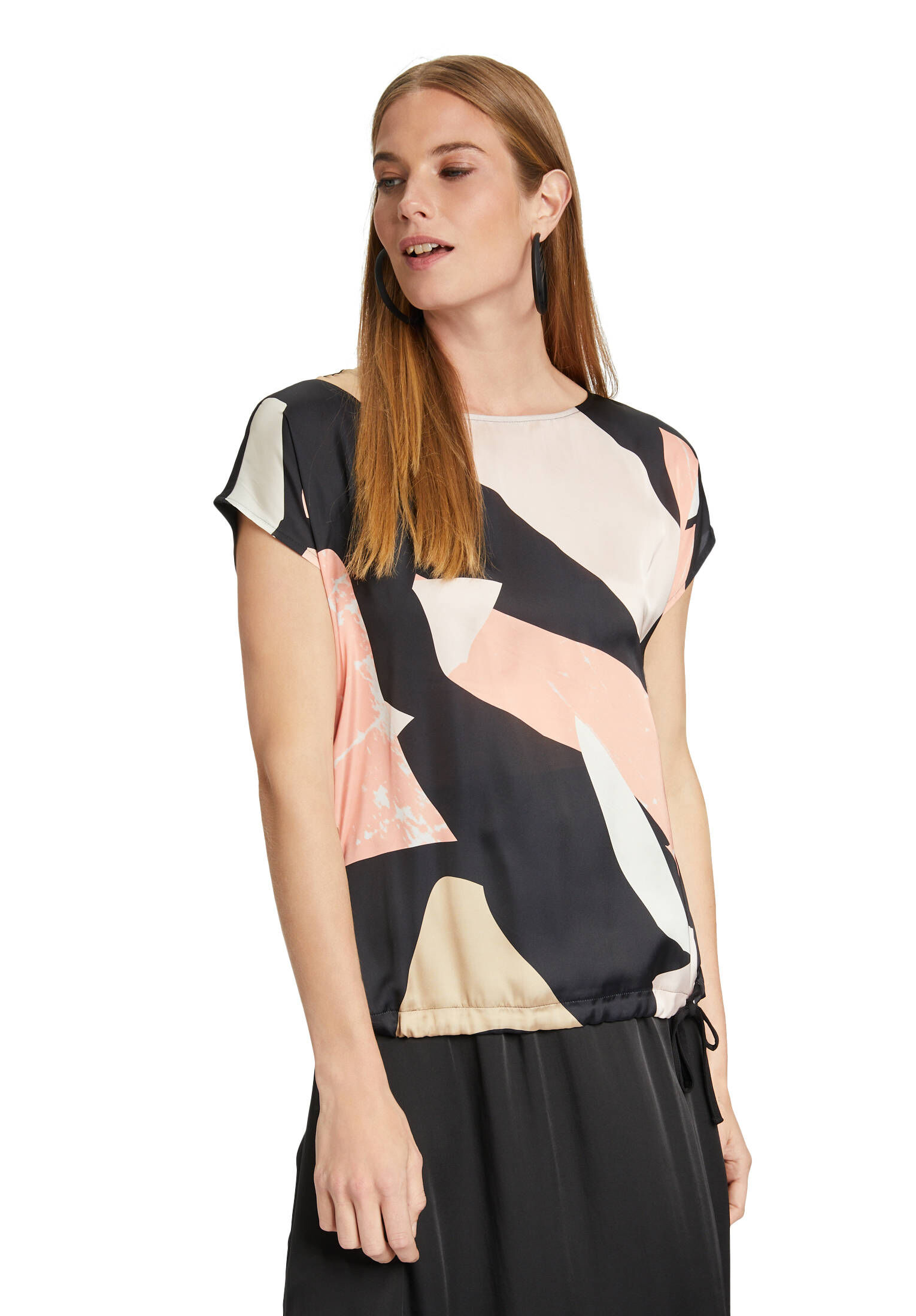 Damen Printshirt mit Tunnelzug