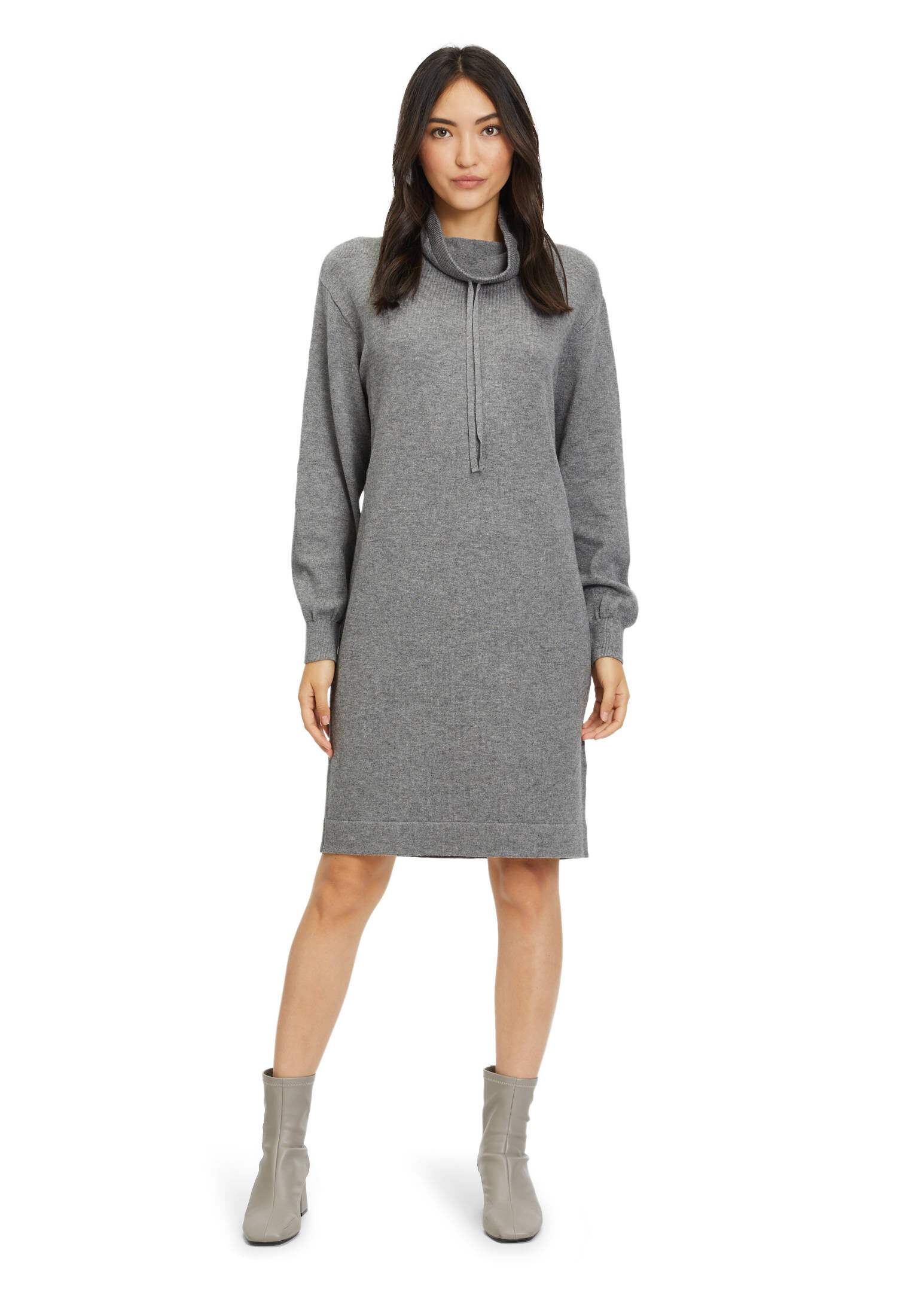 Damen Strickkleid mit Kragen