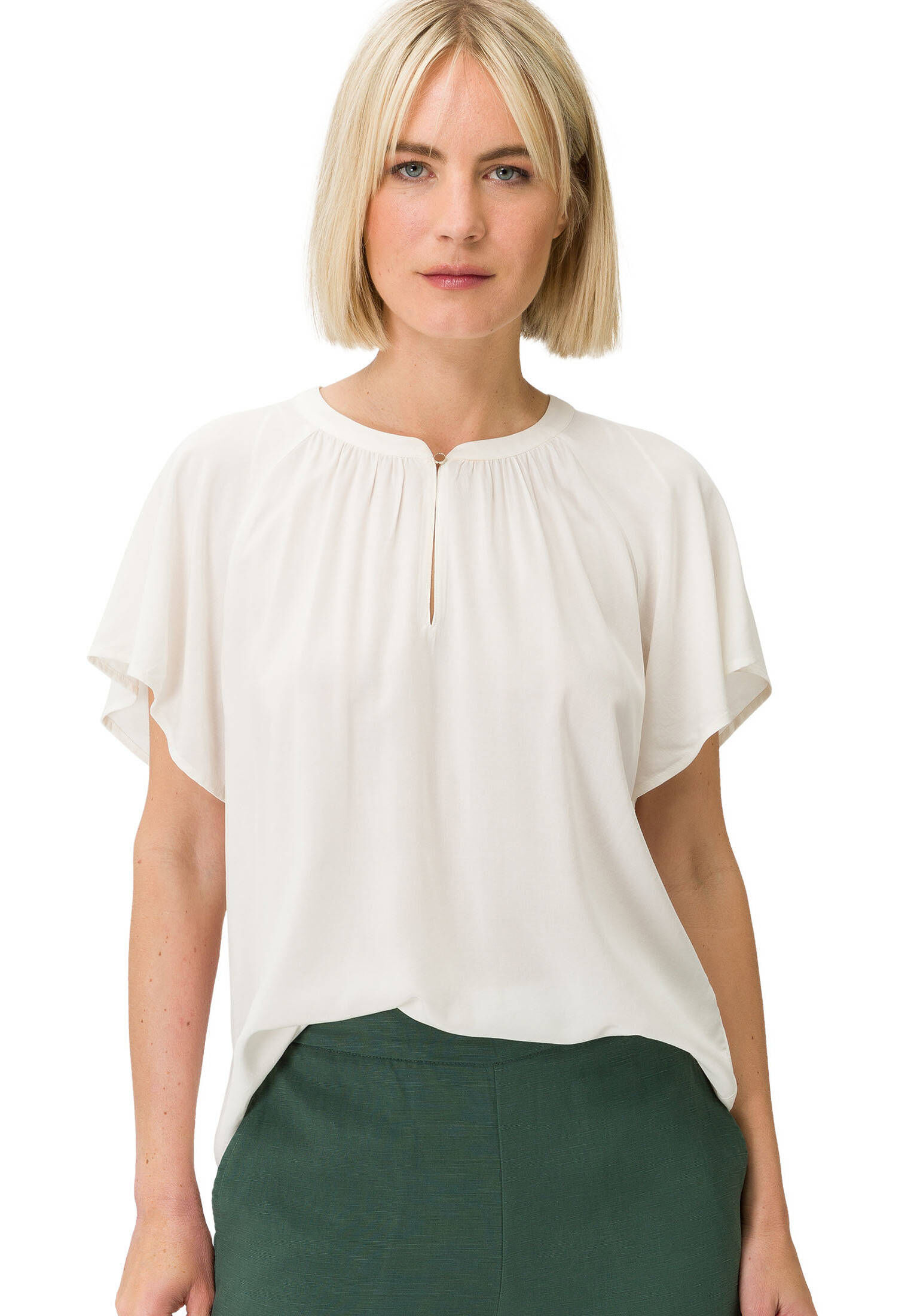 Damen Bluse mit Ajour Details