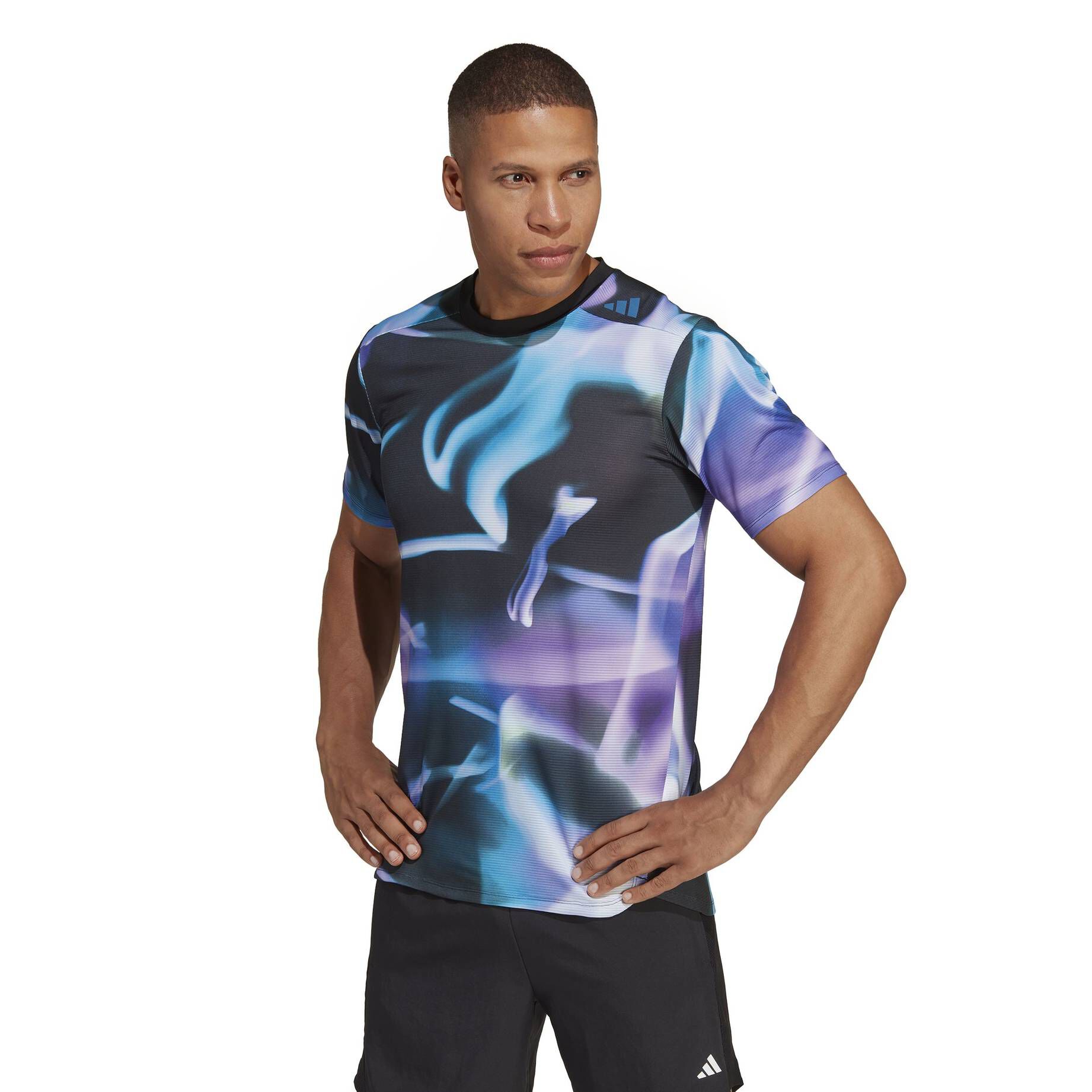 adidas Performance Herren Sportshirt D4T HR AOP TEE in Lila kaufen ...