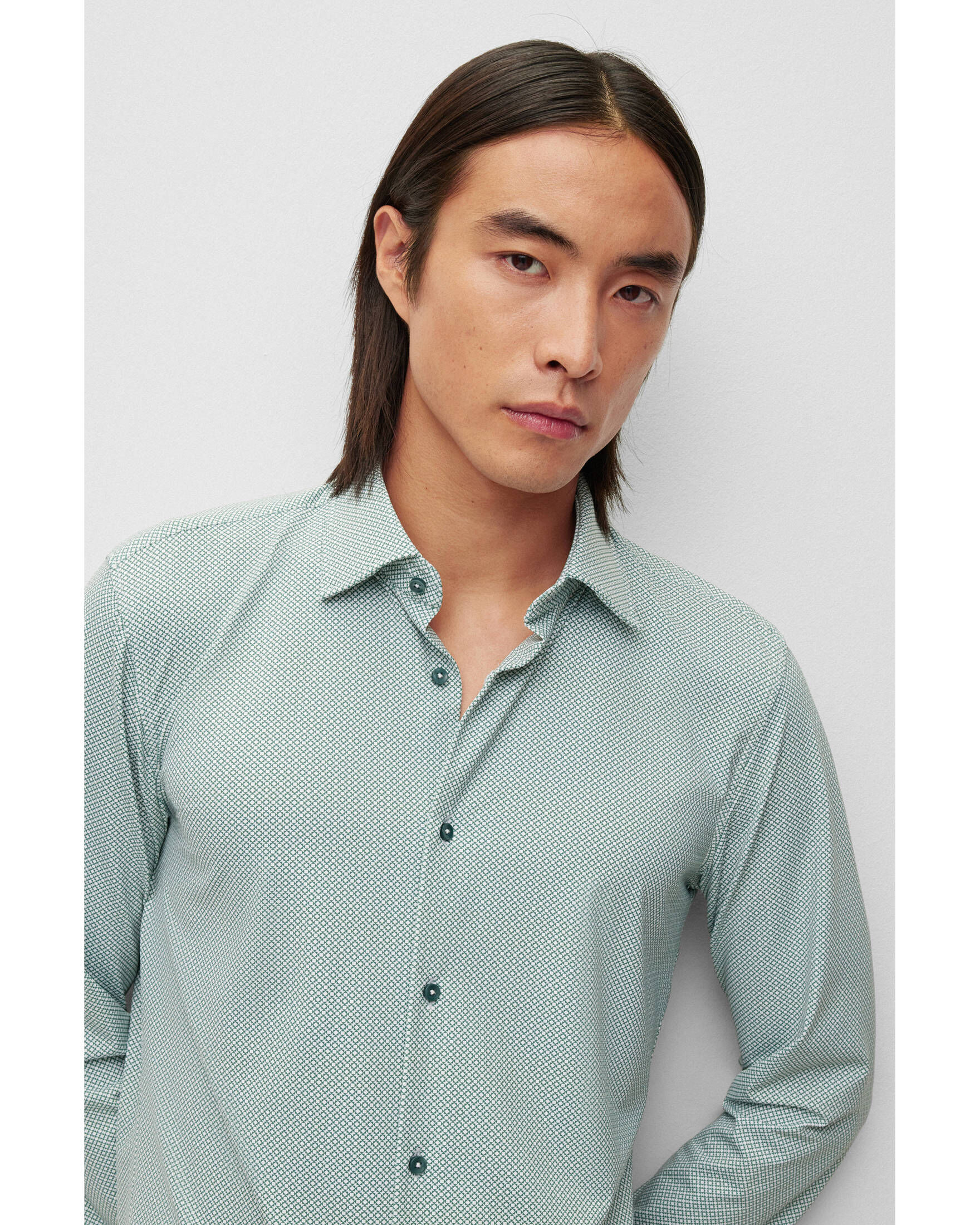 Herren Hemd P-HANK-KENT-C1-222