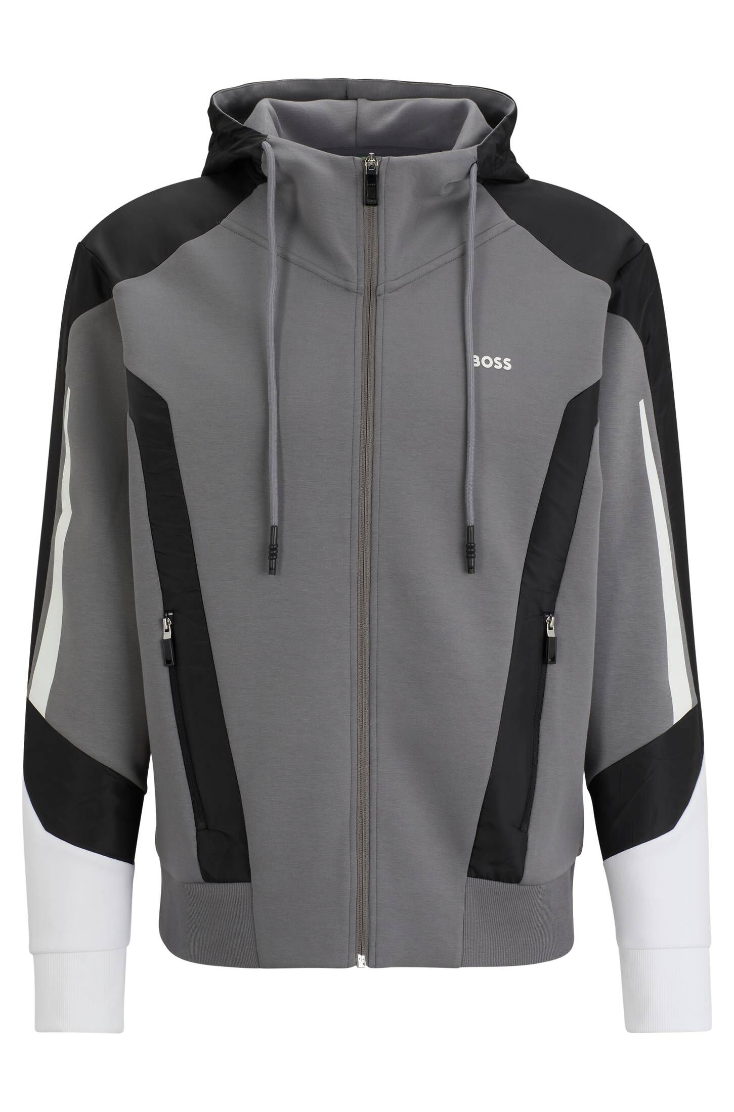 Luxus Sweatjacke Herren Grau Bild