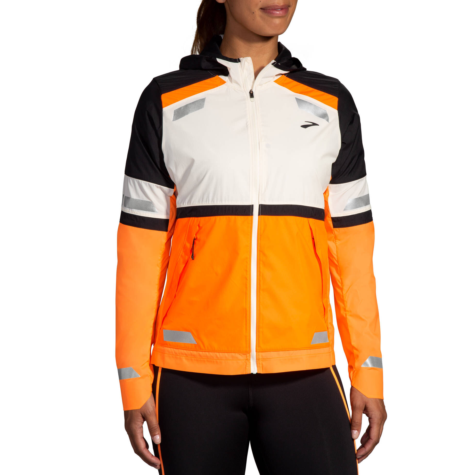 Brooks Damen Laufjacke RUN VISIBLE THERMAL JACKET 2.0 in weiß kaufen ...