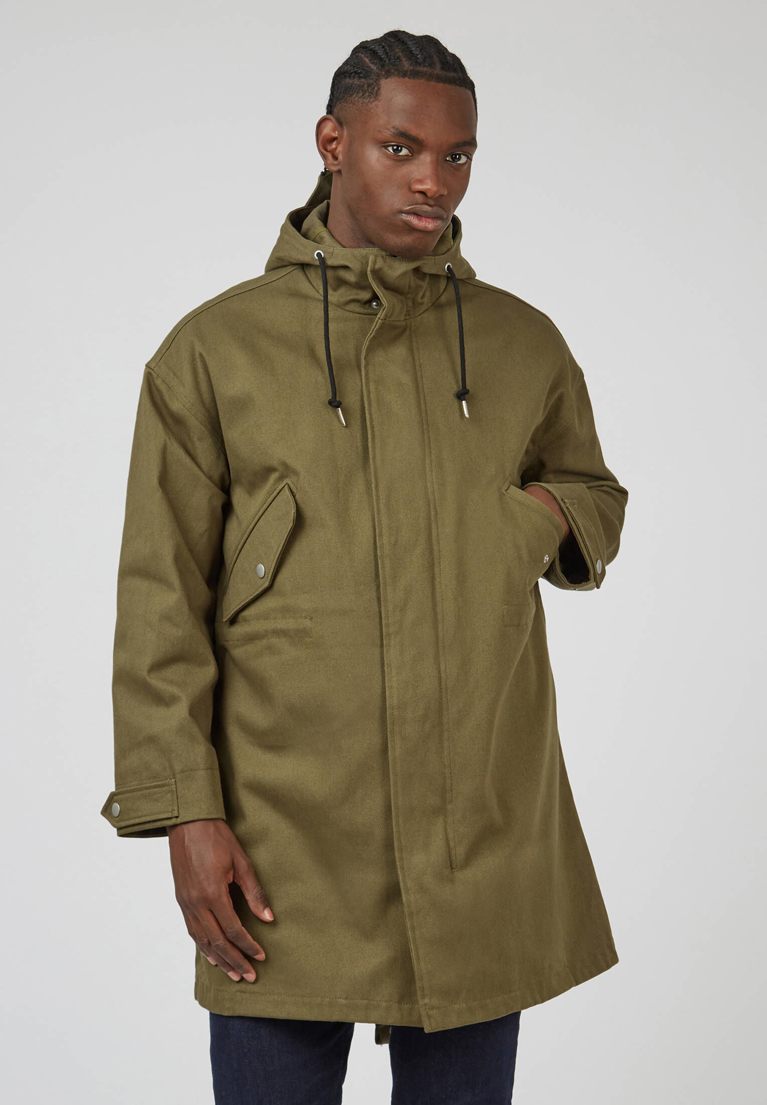 Herren Mantel Fishtail Parka