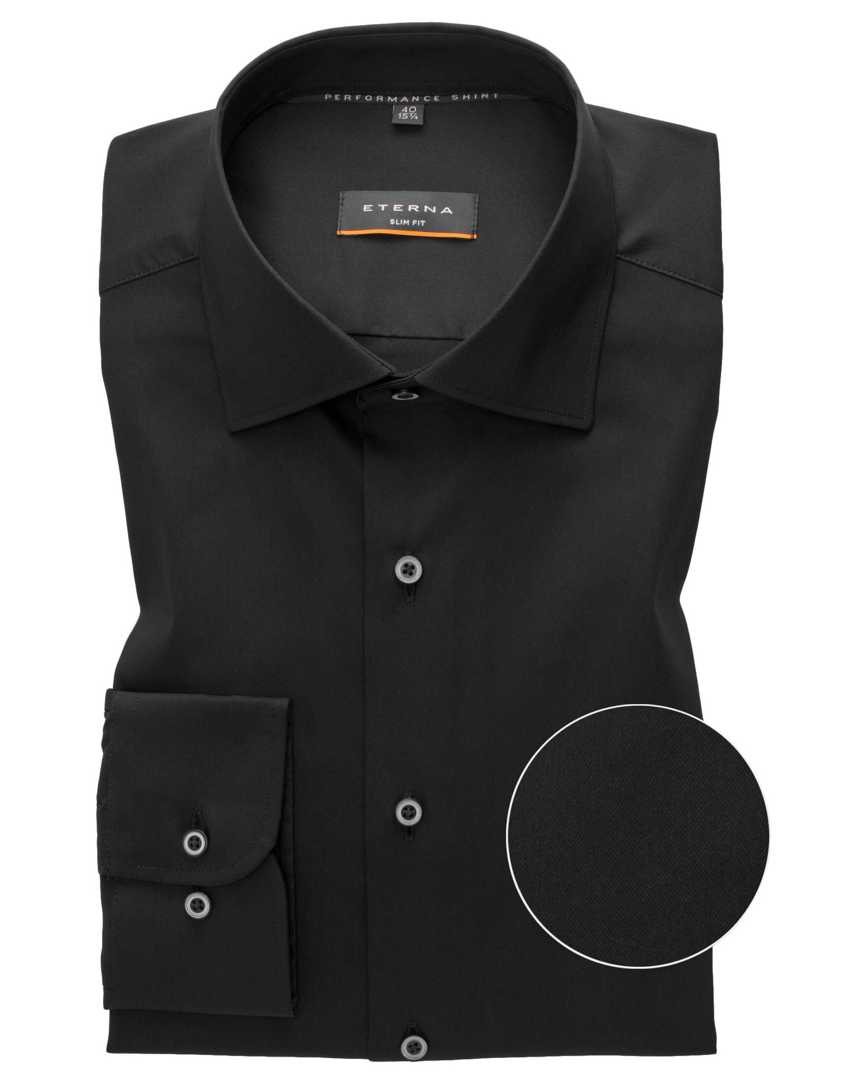Eterna Herren Hemd Slim Fit in schwarz kaufen | engelhorn