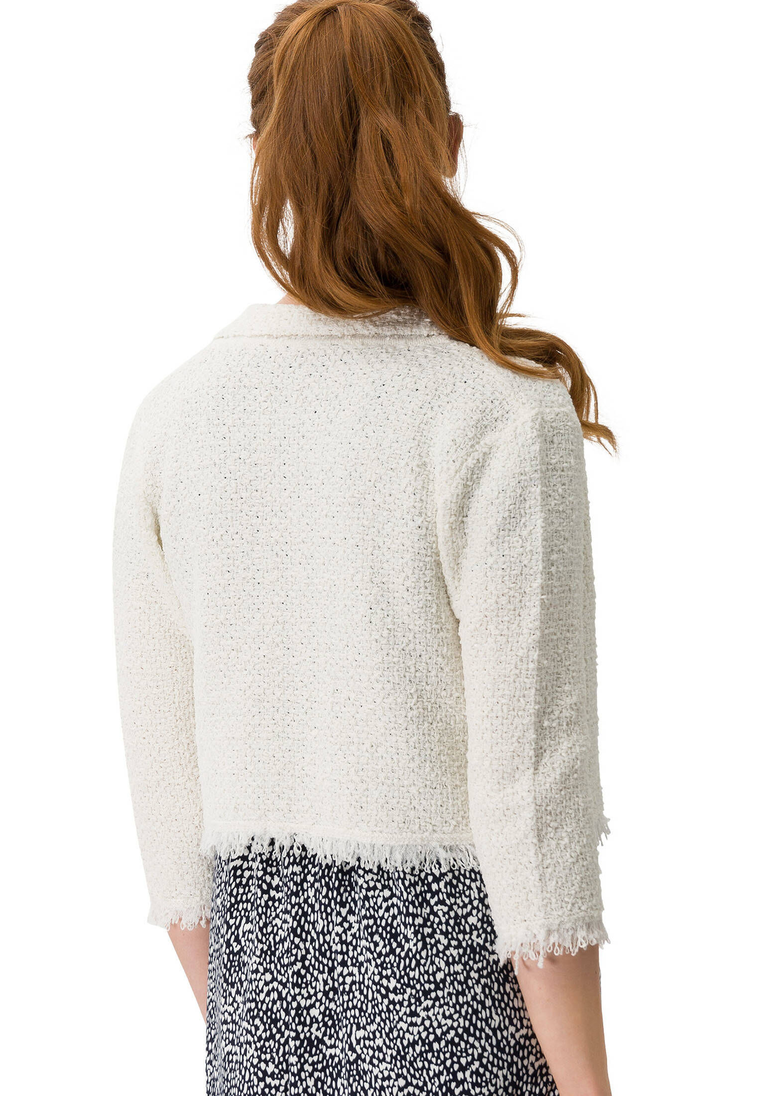 Damen Jacke Bouclè Optik