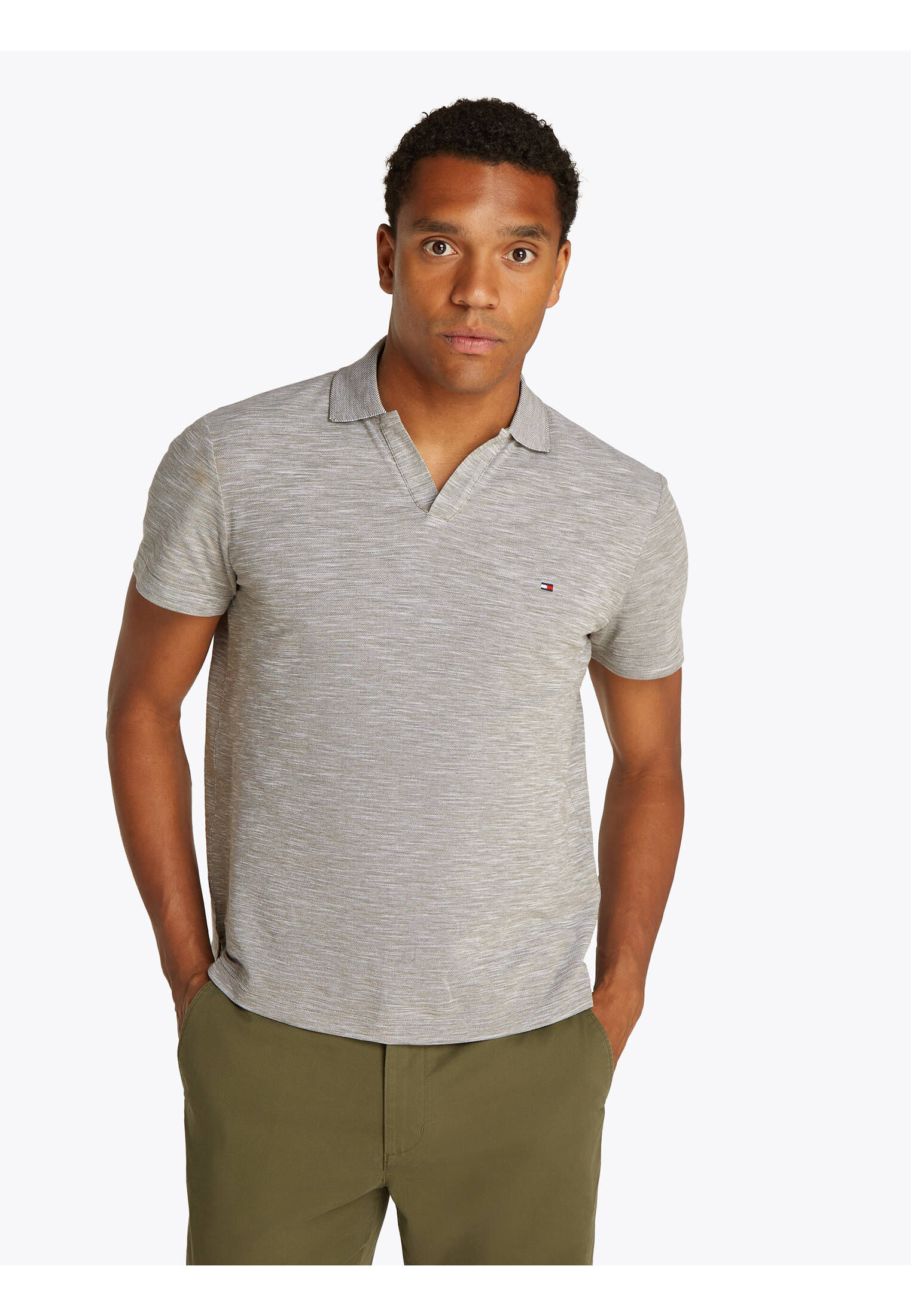 Tommy Hilfiger Herren Poloshirt SLUB OXFORD PIQUE POLO Regular Fit in ...