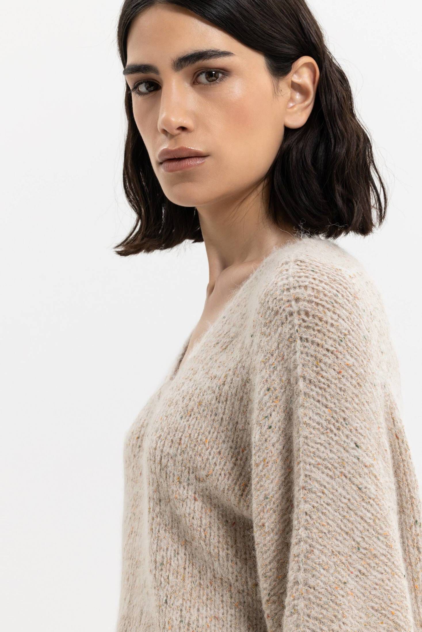 Damen Pullover aus Alpaka-Mix