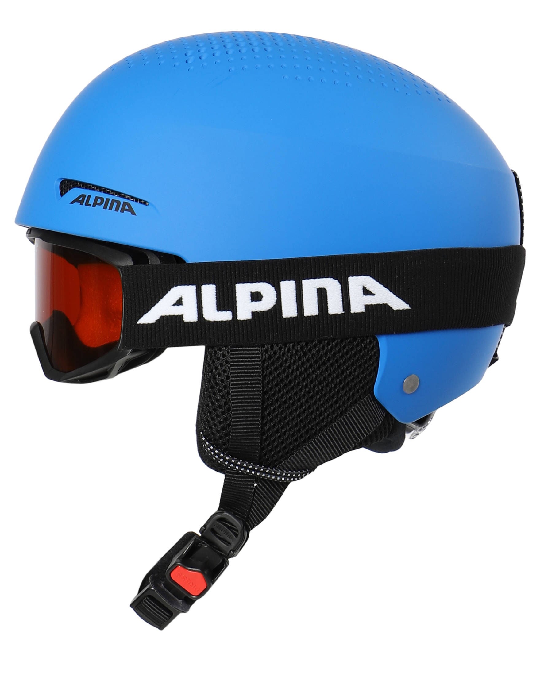 Alpina Kinder Skihelm / Snowboardhelm mit Brille ZUPO SET in blau ...