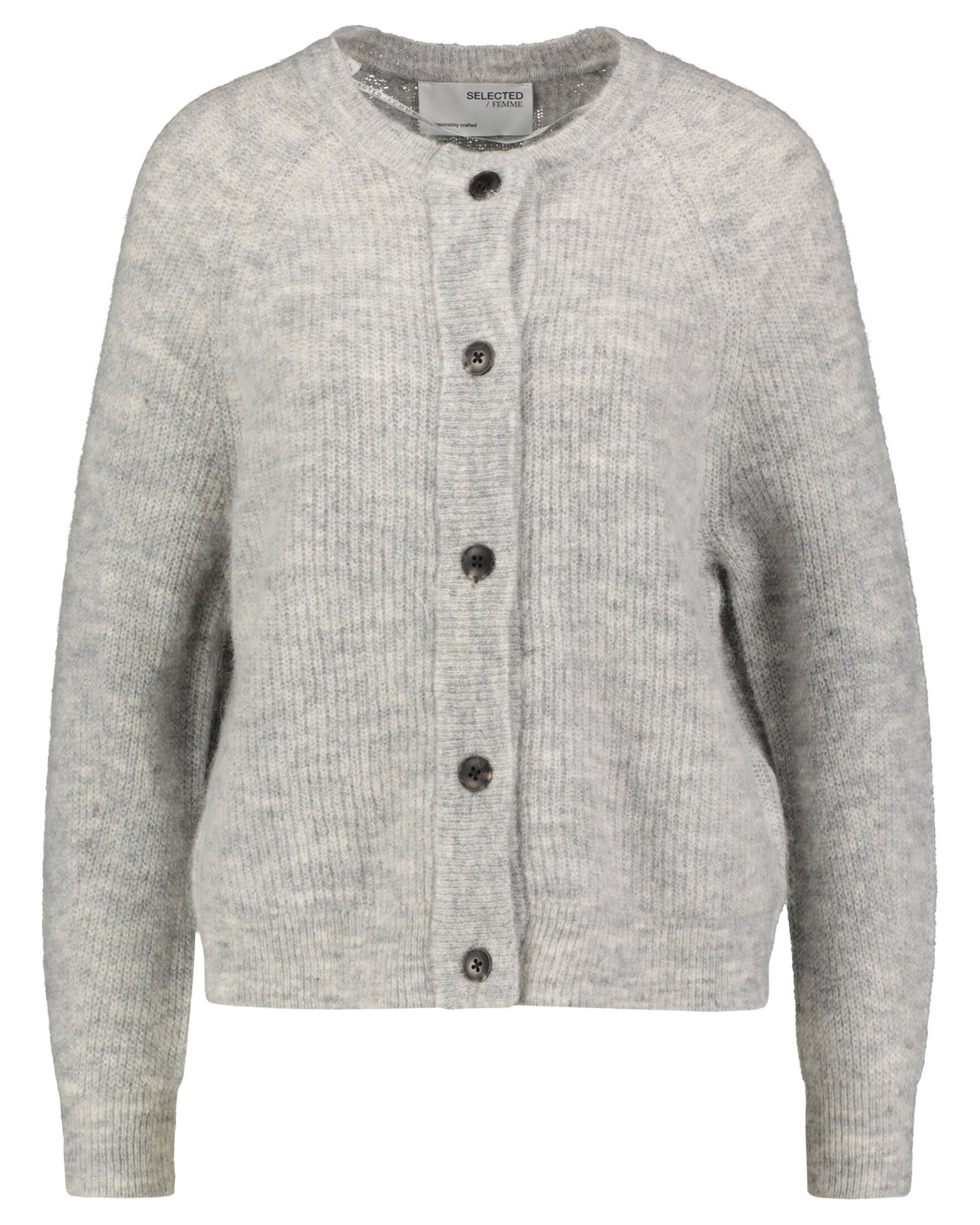 Selected Femme Damen Strickjacke SLFLULU in grau kaufen | engelhorn