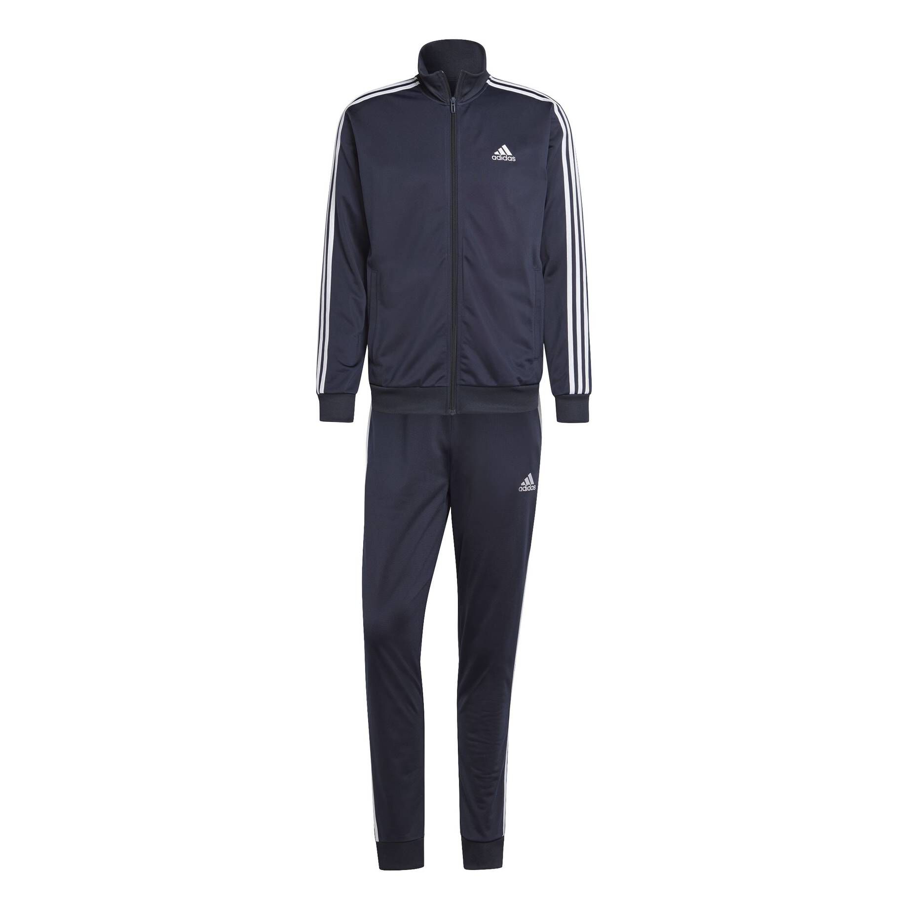 Adidas Performance Herren Trainingsanzug Basic 3 Streifen Tricot In
