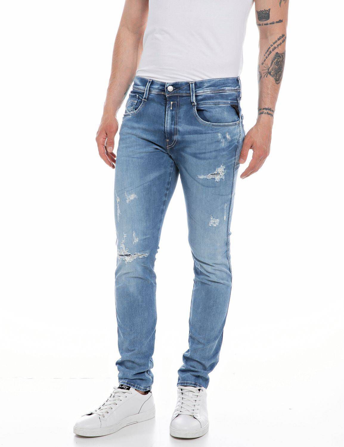 Replay Herren Jeans ANBASS HYPERFLEX Slim Fit in blau kaufen | engelhorn