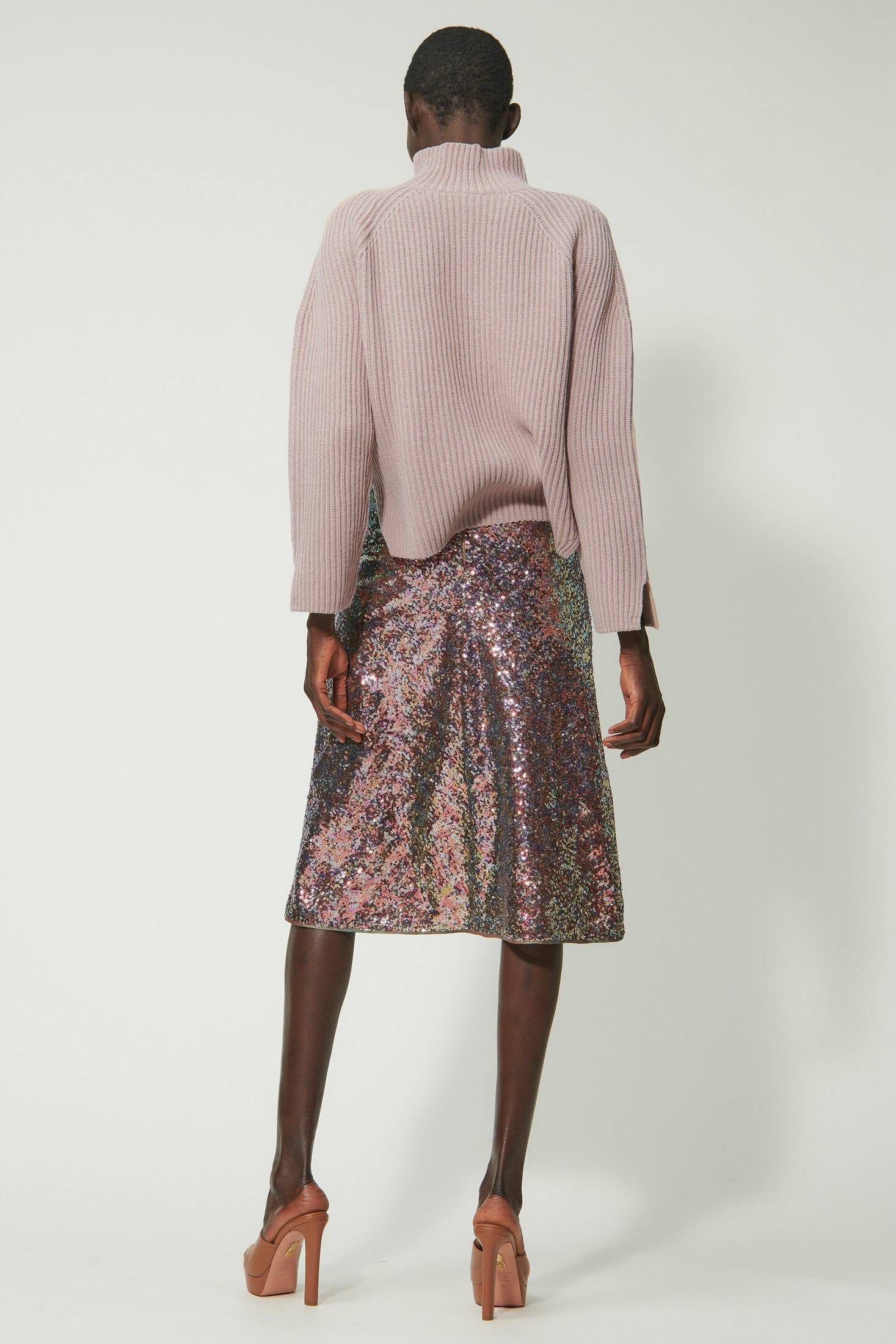 Damen Pailletten-Rock