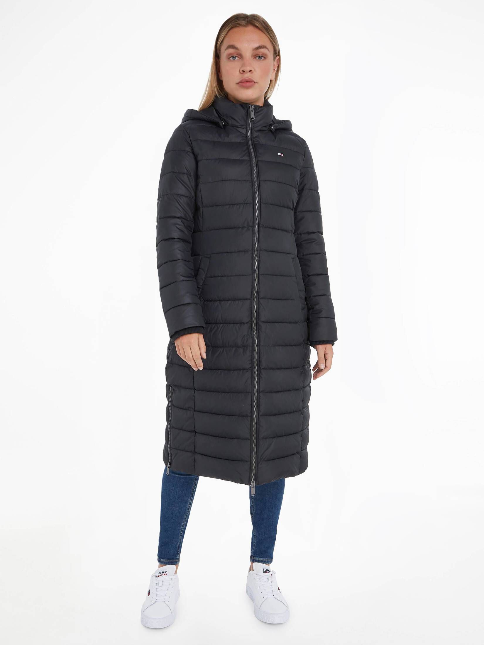 Damen Steppmantel BASIC HOODED COAT