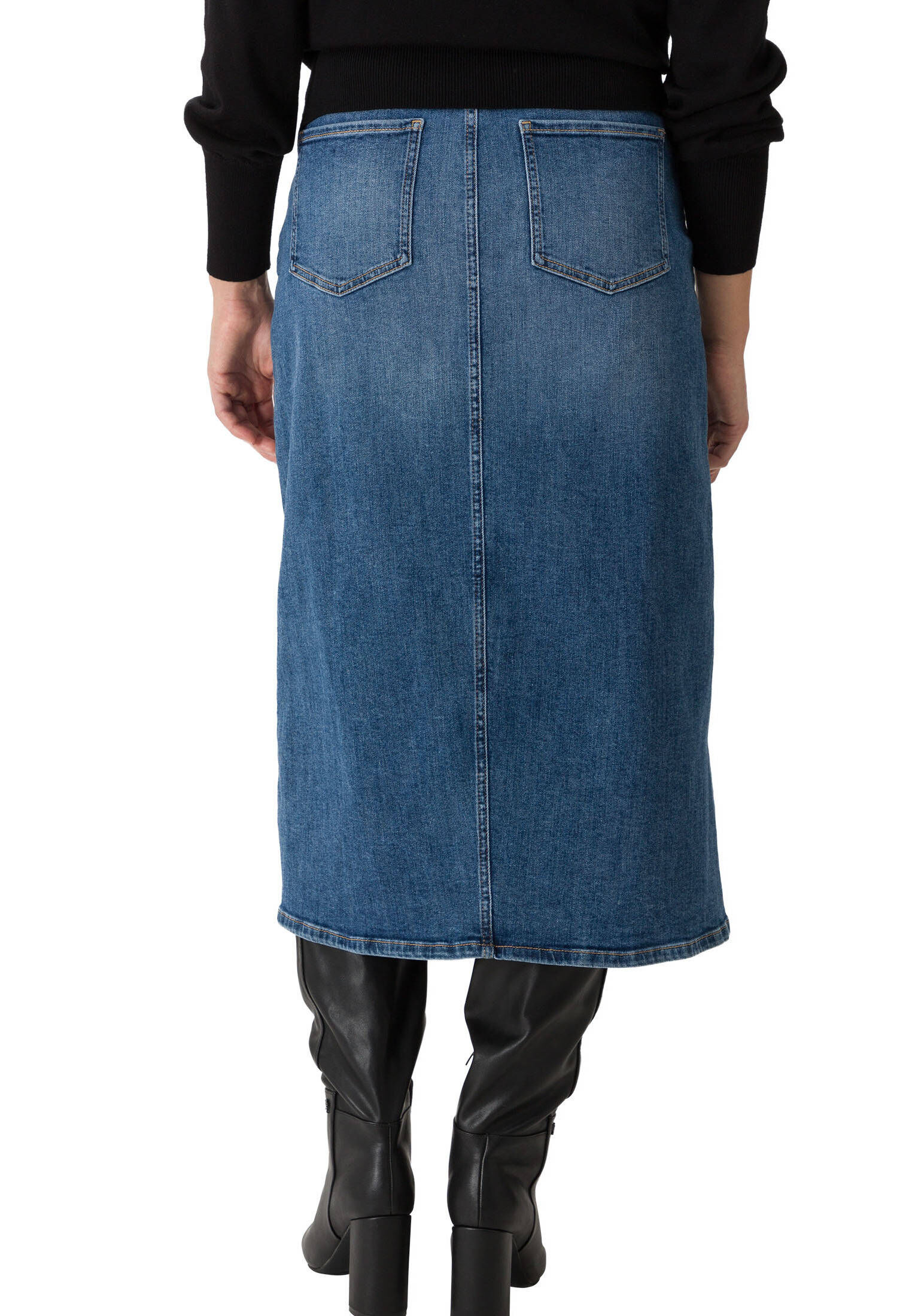 zero Damen Jeansrock mit Schlitz kaufen | engelhorn