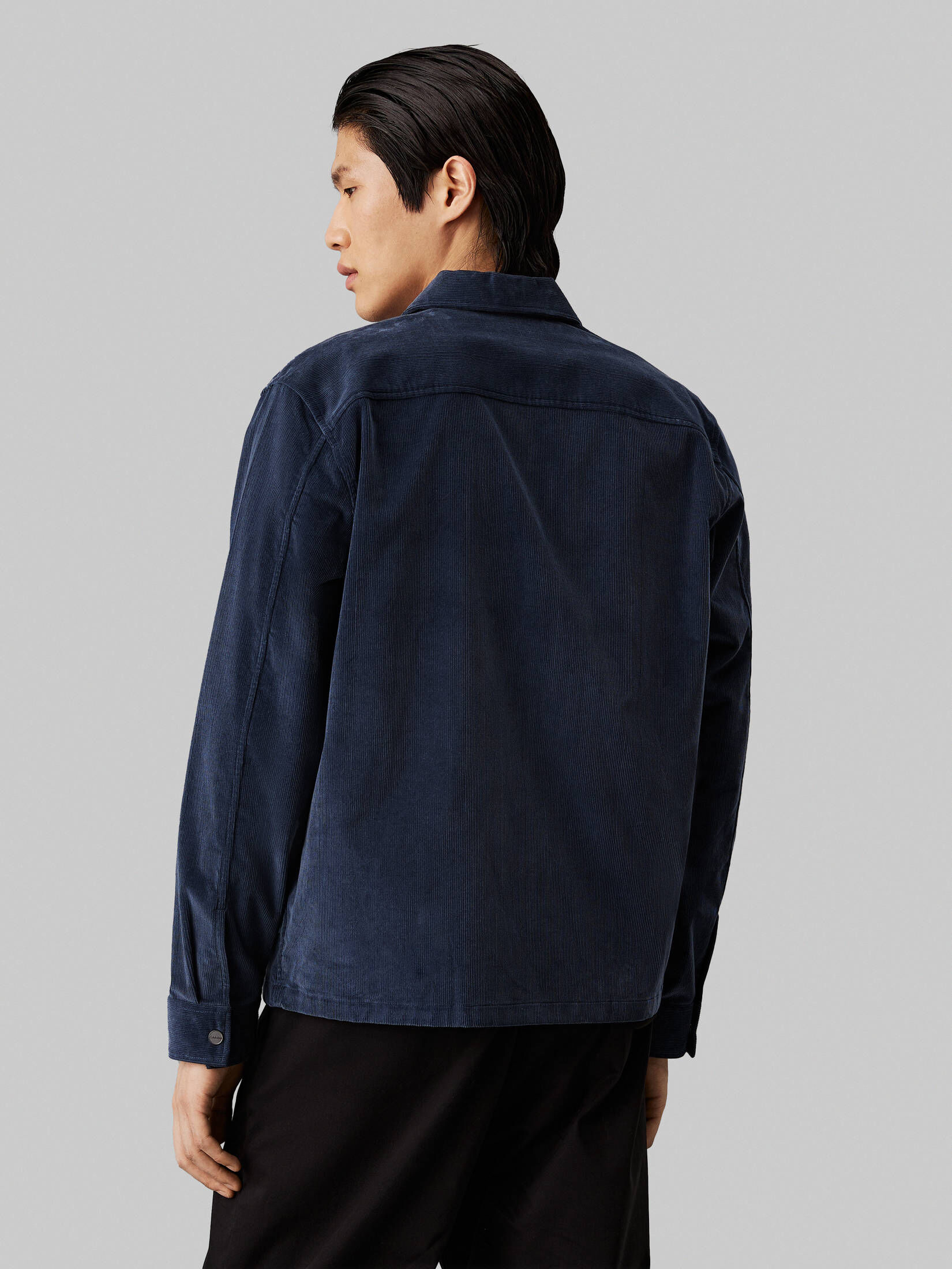Calvin Klein Herren Overshirt aus Cordsamt in blau kaufen | engelhorn