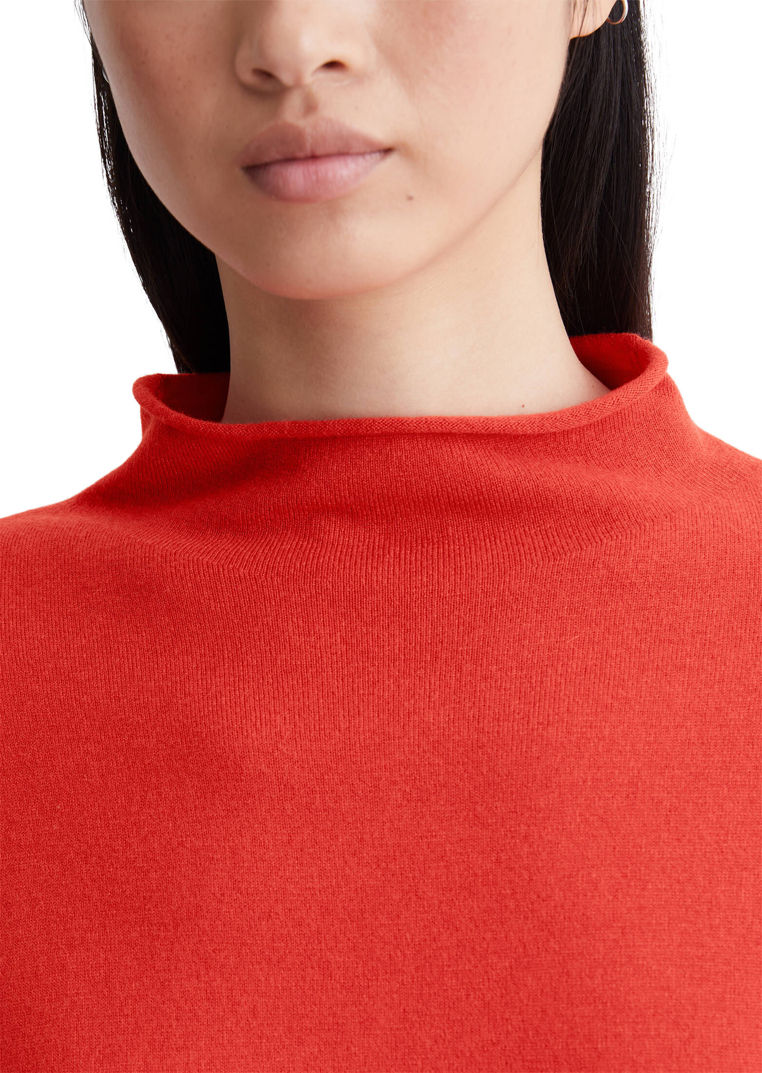 Marc O'Polo Damen Pullover mit Stehkragen in rot kaufen | engelhorn