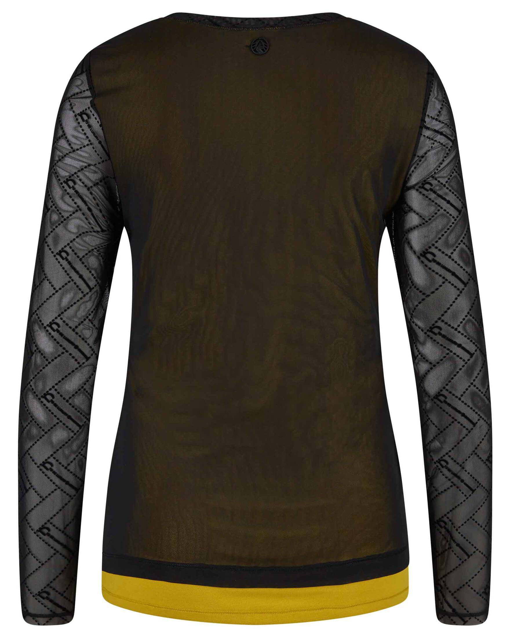 Damen Tüllshirt Langarm