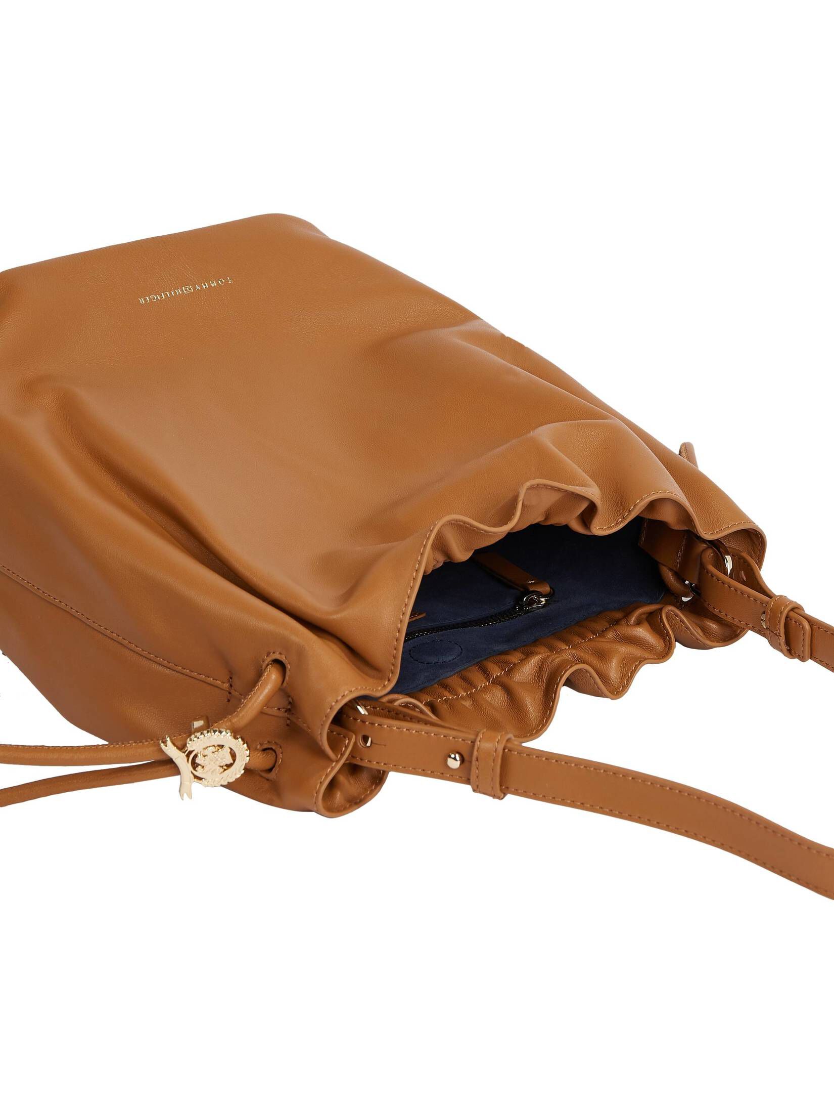 Damen Beuteltasche LUXE LEATHER BUCKET BAG