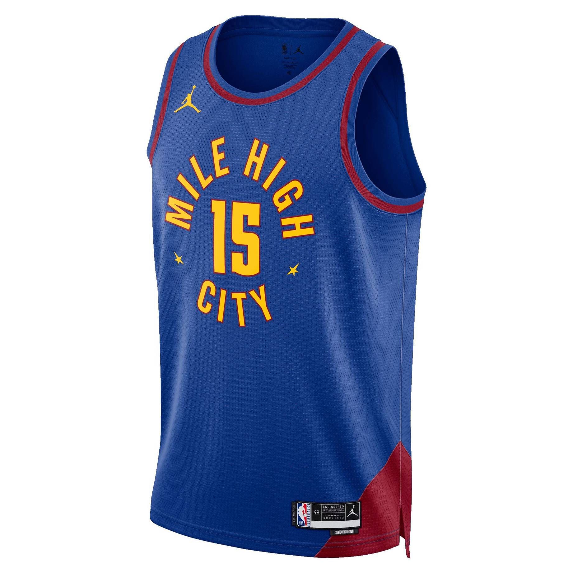Nike Herren Basketball-Trikot NBA-DENVER NUGGETS-TEAM CRIMSON-SWINGMAN ...