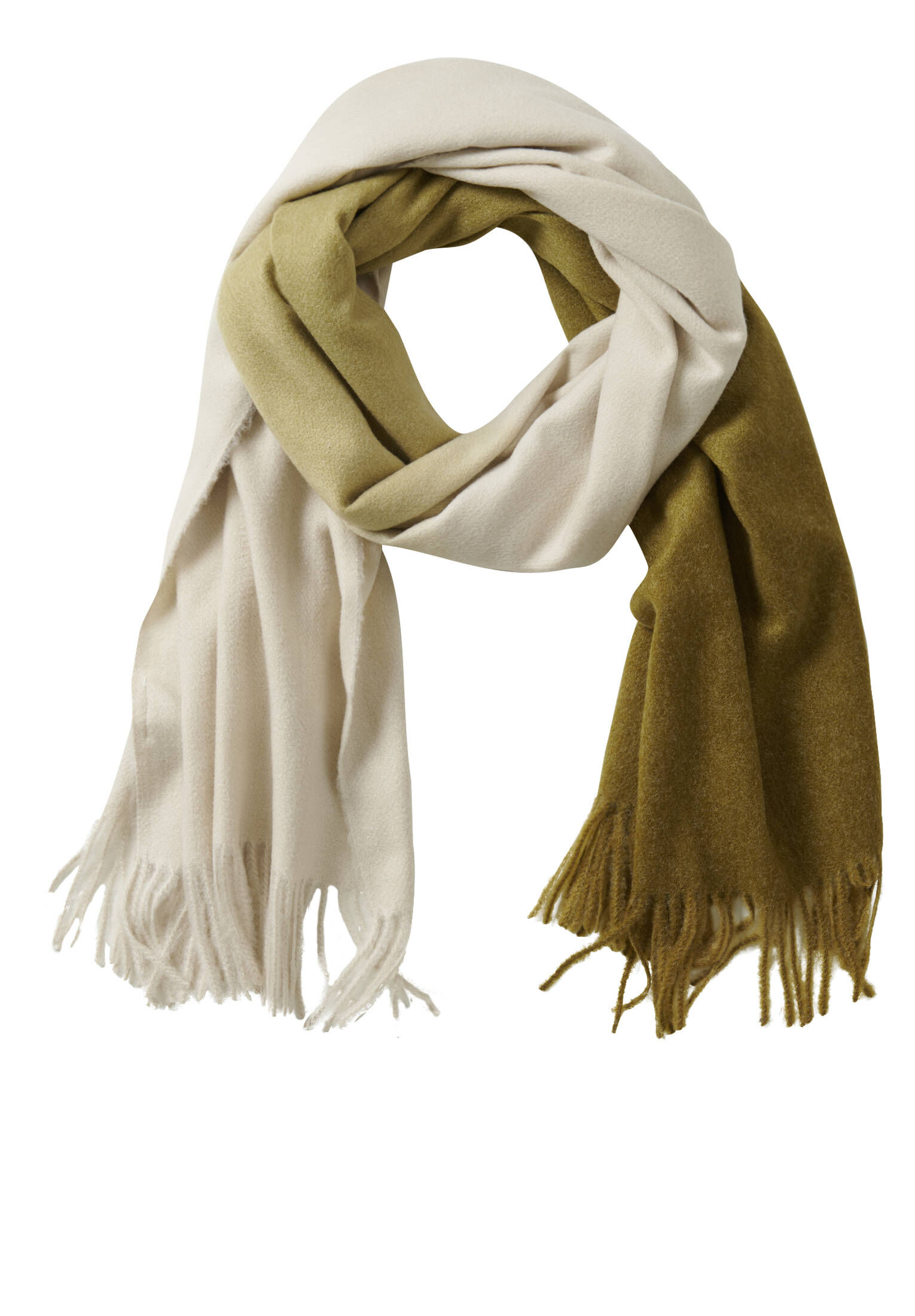 Damen Winterschal mit Fransen