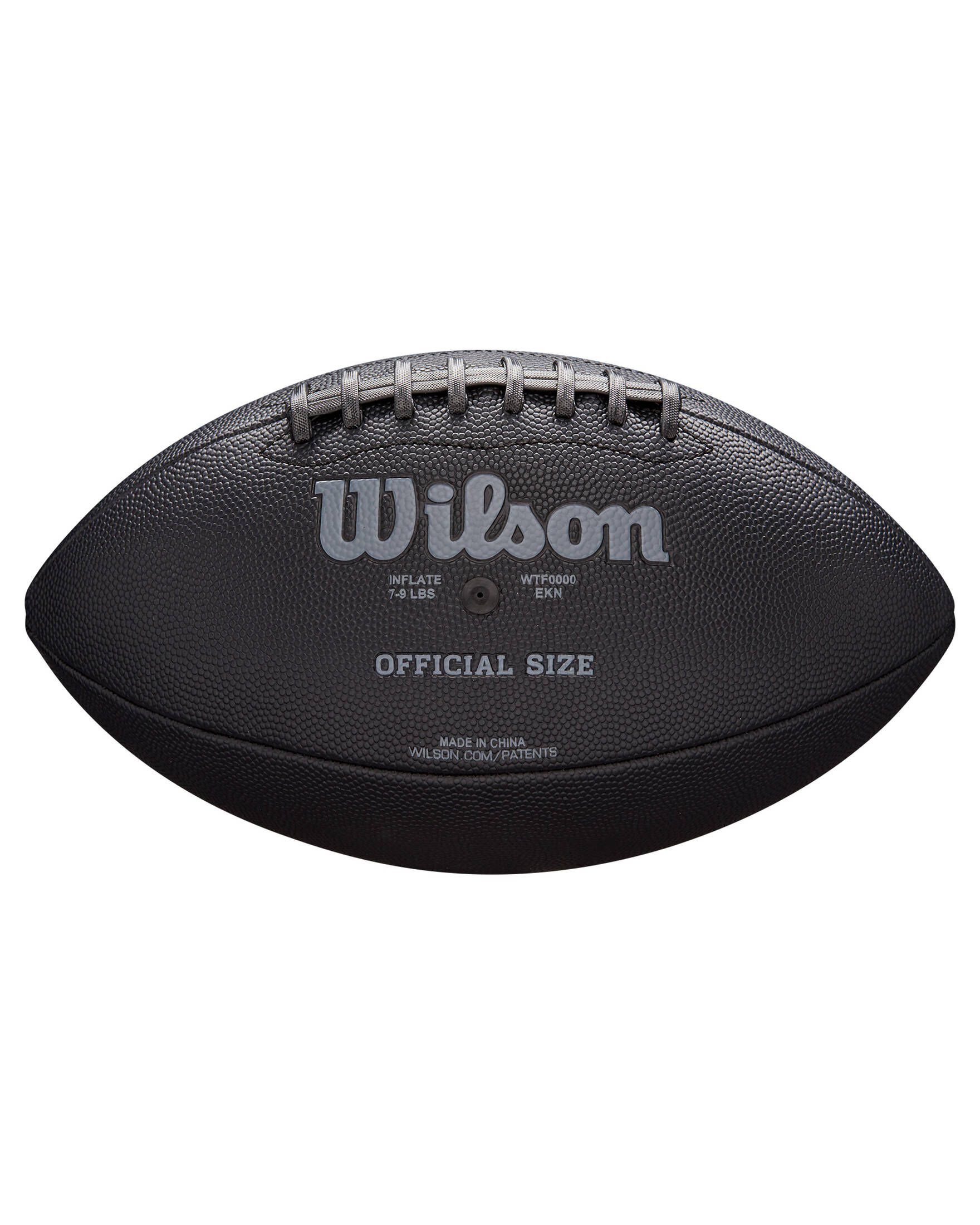 American Football Ball NFL JET BLACK OFFICIAL SIZE FB